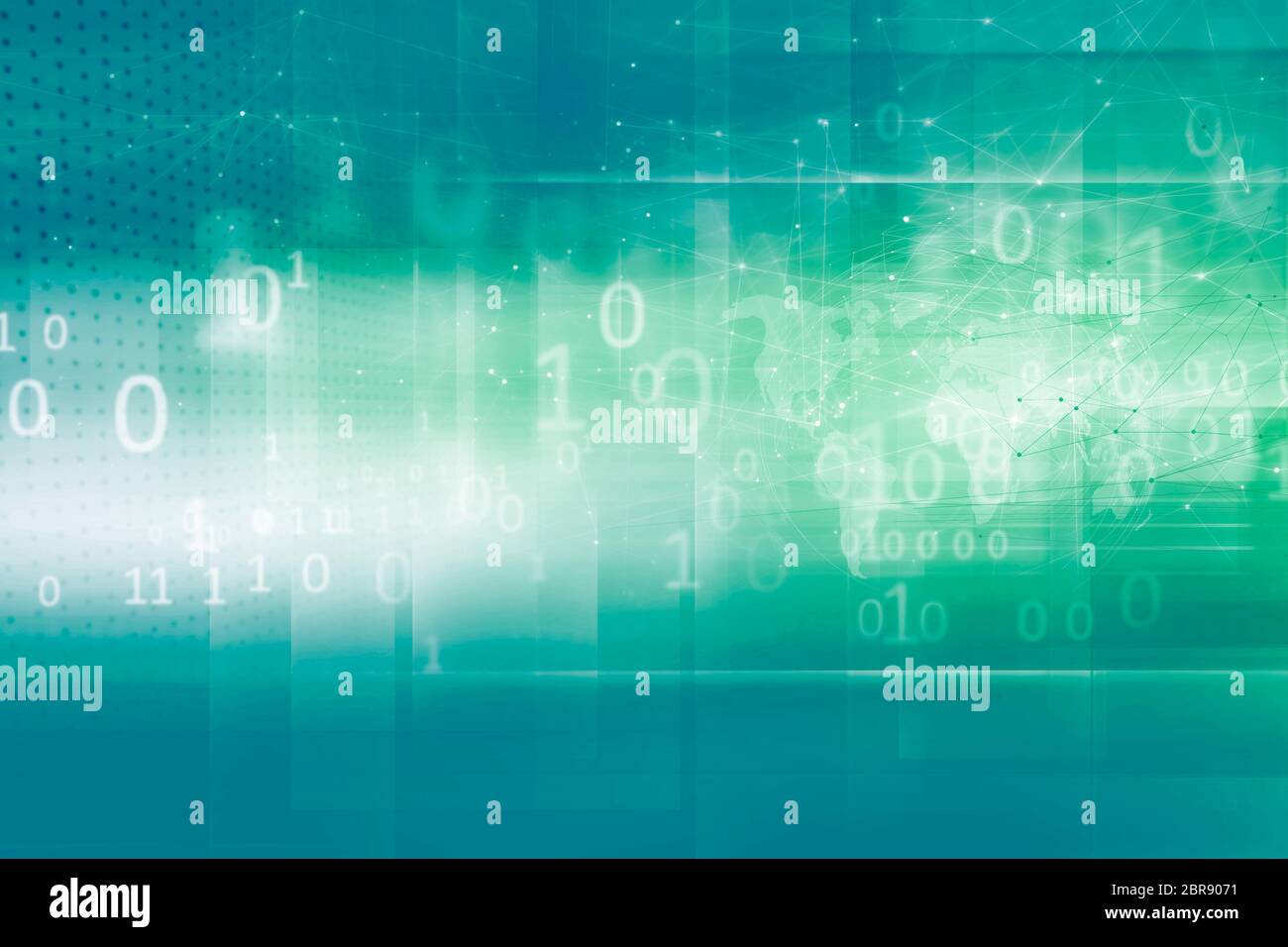 High technology screen with digital binary codes background Stock Photo ...