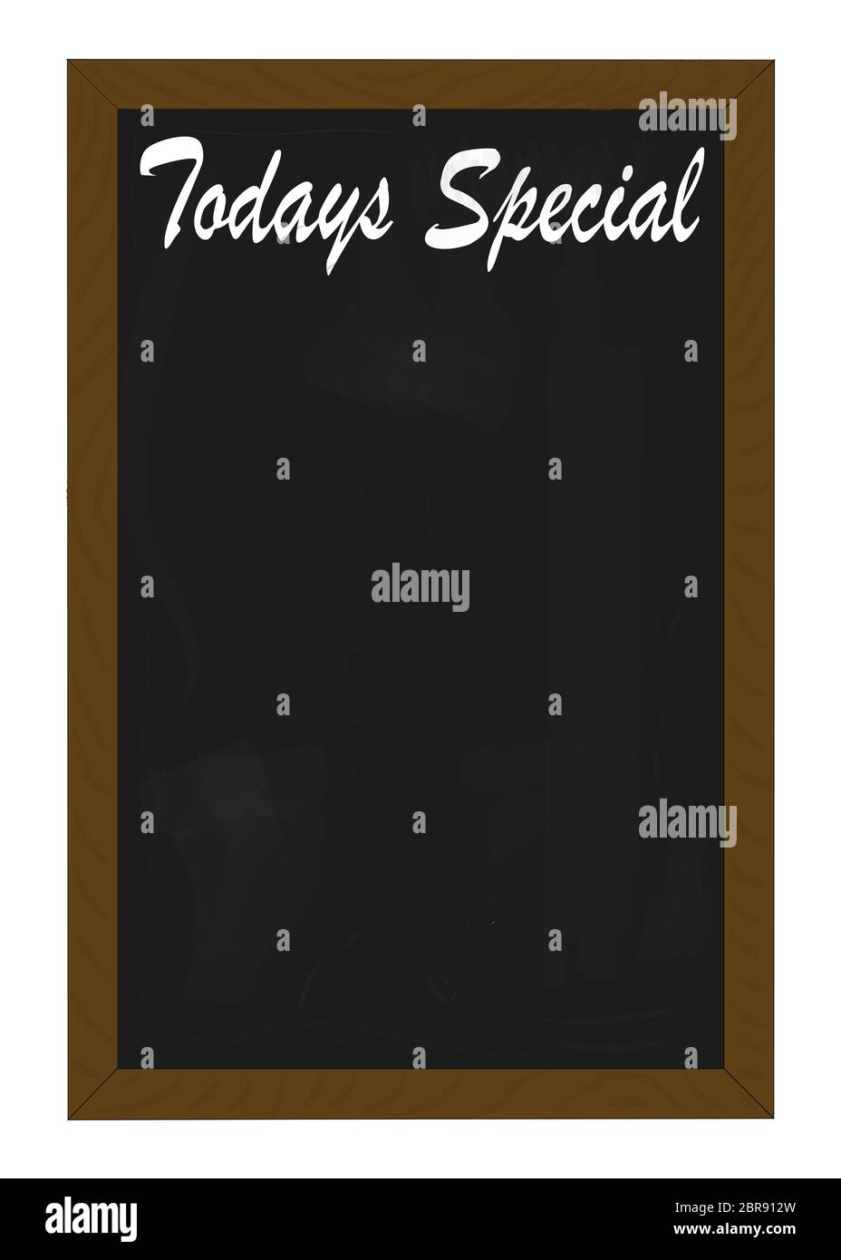 A traditional menu board based on a chalkboard Stock Photo - Alamy