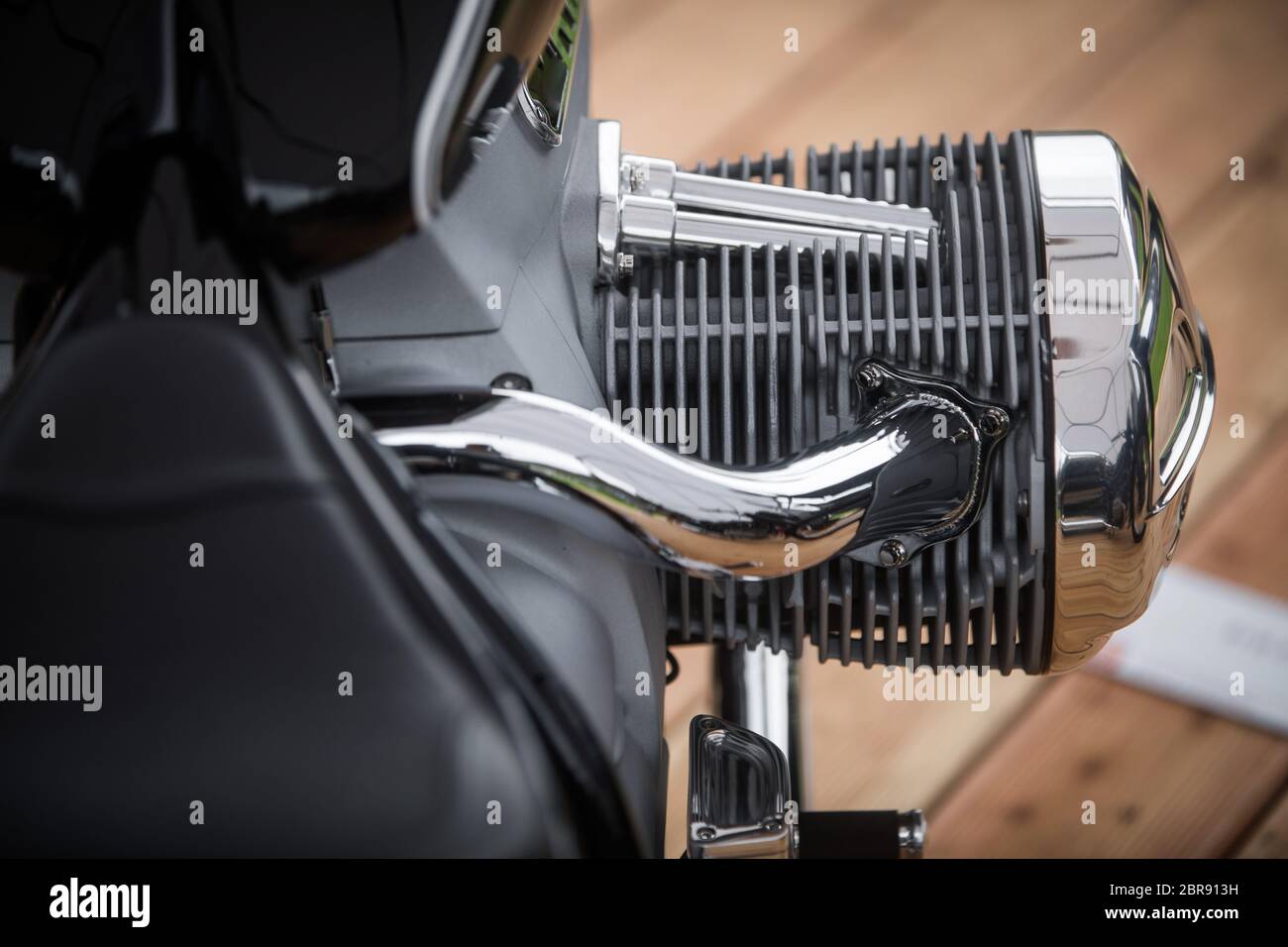 Color detail of a modern motorcycle boxer engine Stock Photo - Alamy