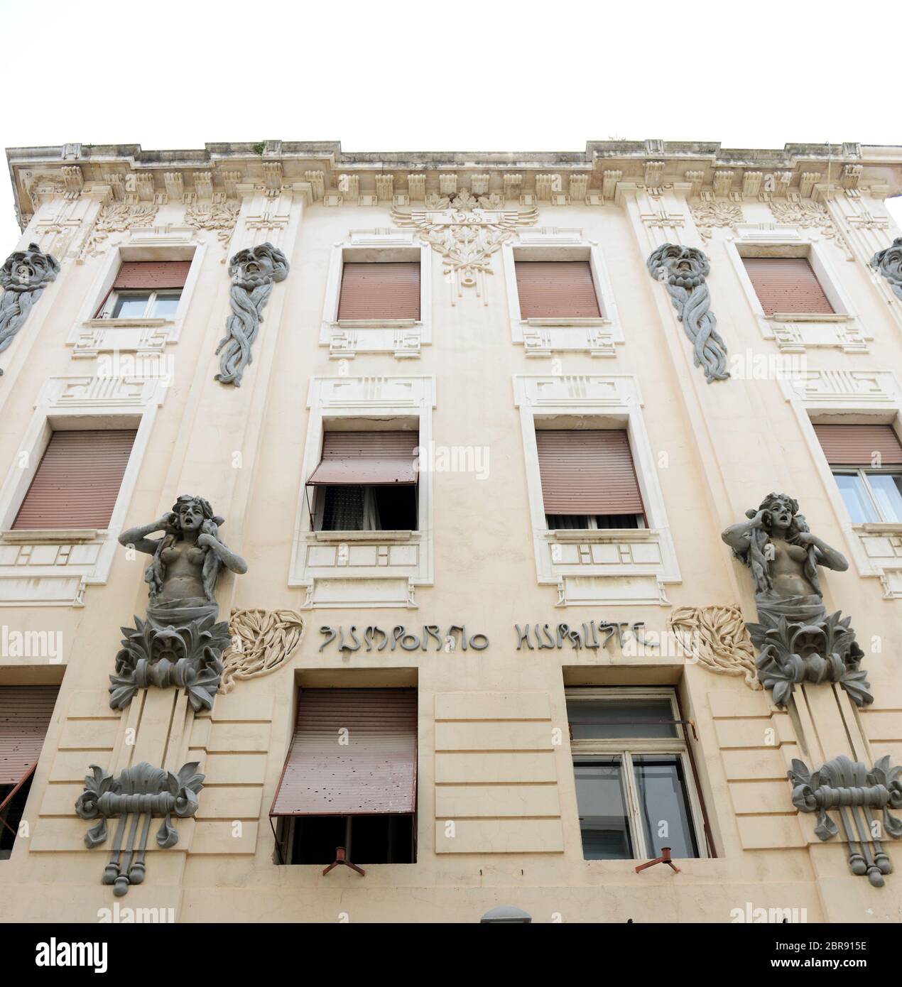 Relief decorating a historic building on Marmontova ulica in Split ...