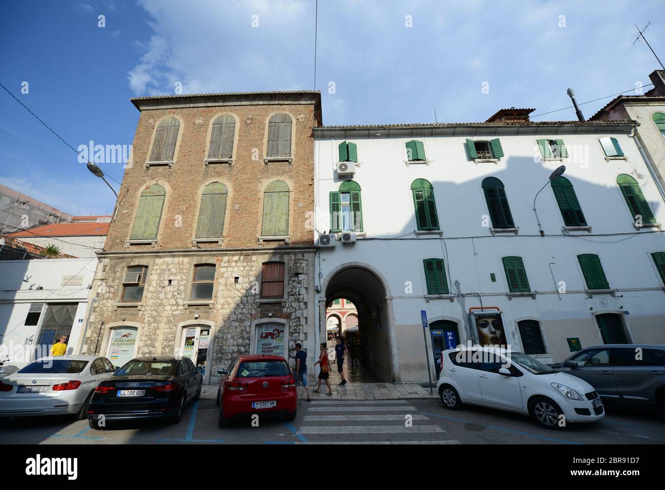 Beautiful old buildings in Split, Croatia Stock Photo - Alamy