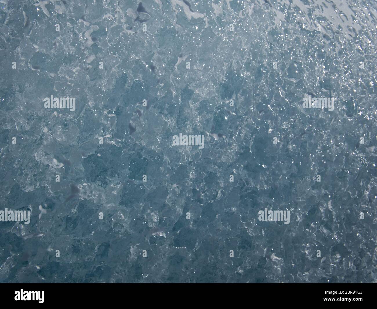 The crystal clear blue ice from a crevasse in Iceland Stock Photo - Alamy