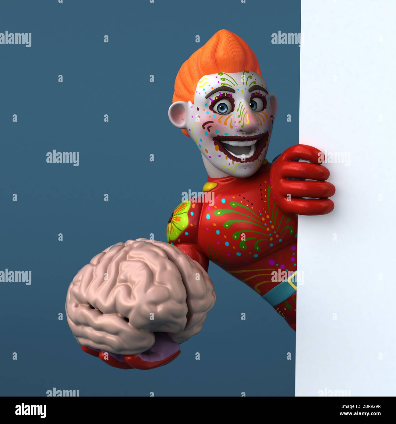 Mexican hero - 3D Illustration Stock Photo - Alamy