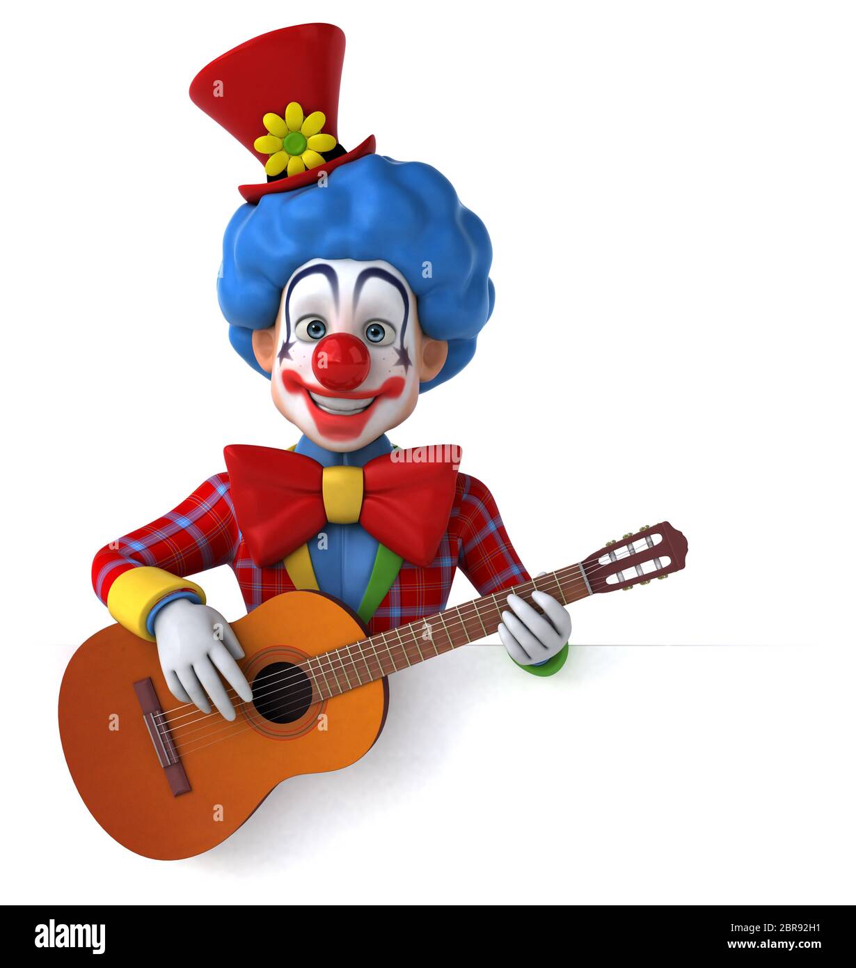 Fun clown - 3D Illustration Stock Photo - Alamy