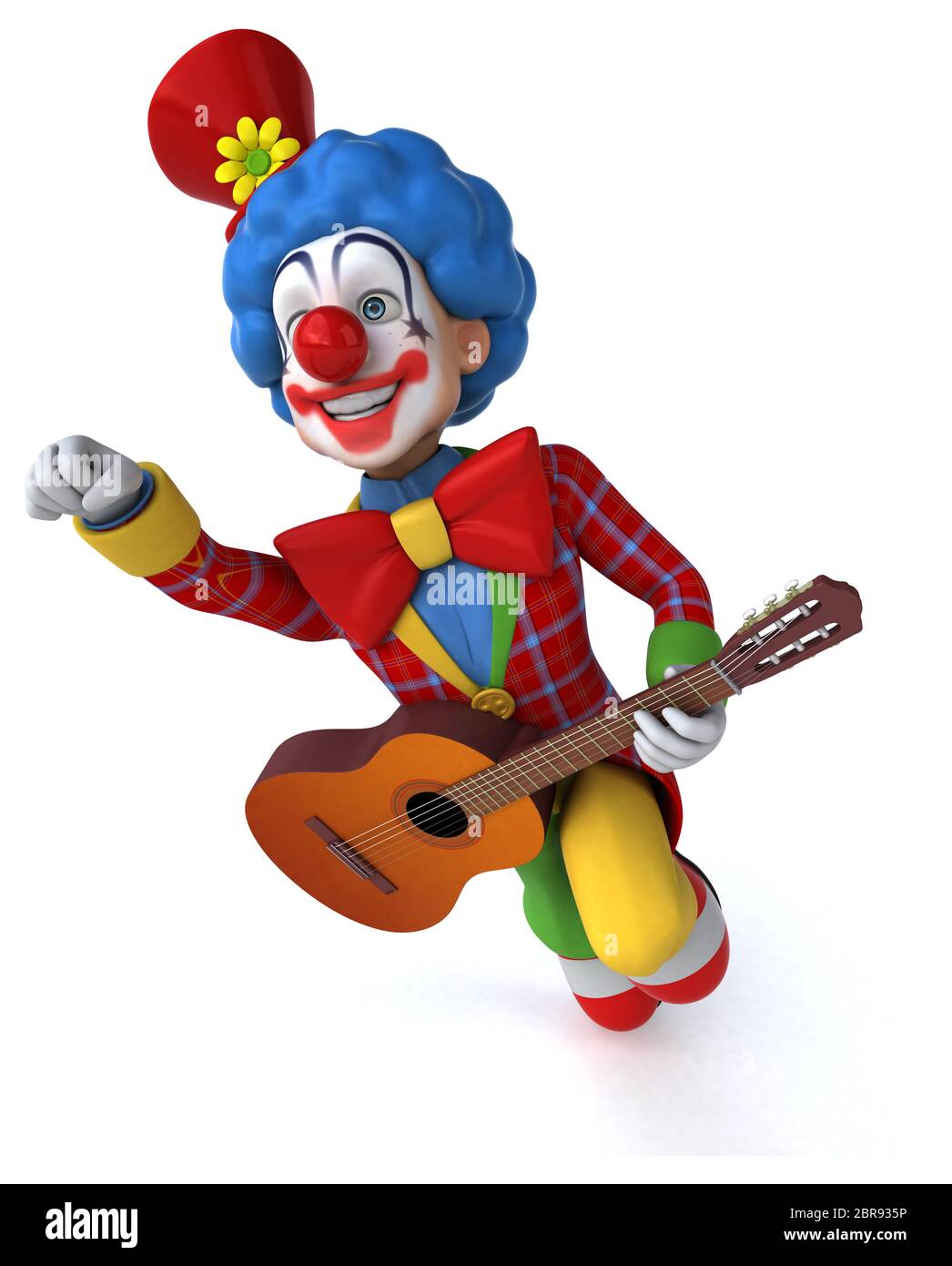 Fun clown - 3D Illustration Stock Photo - Alamy
