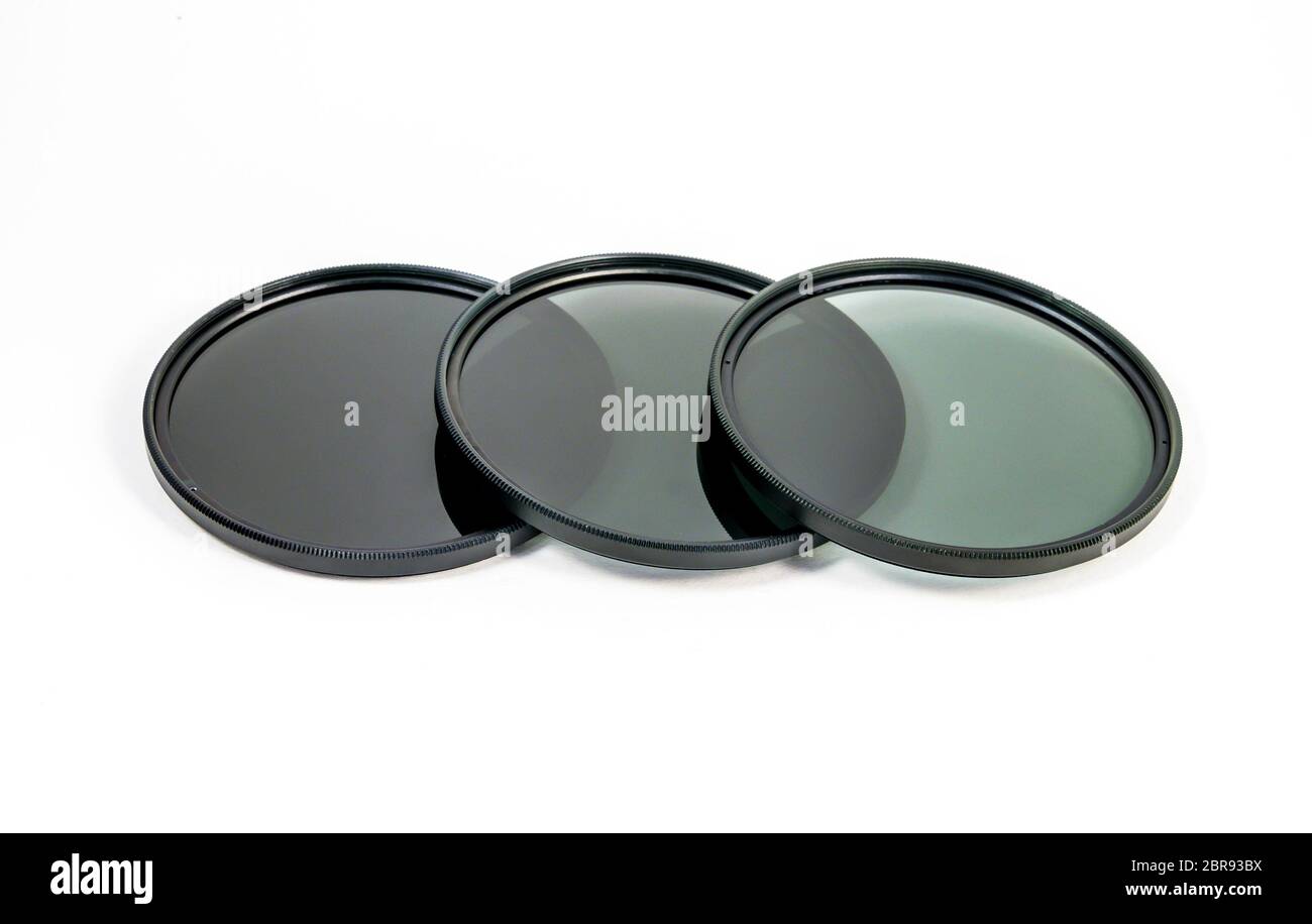 camera nd (Neutral-density ) filter on white background Stock Photo - Alamy