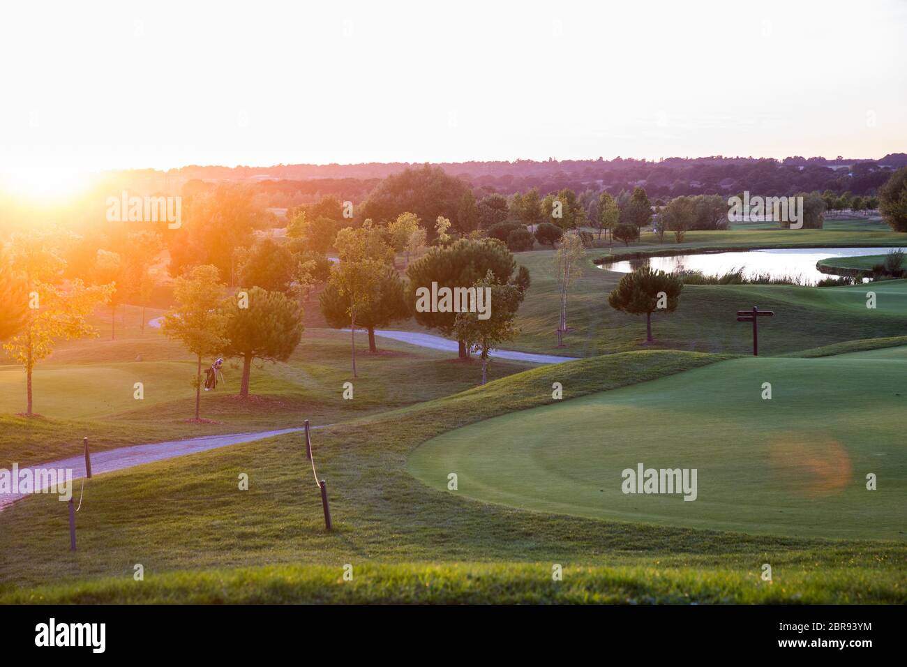 The shire GOLF COURSE DESIGNED BY SEVE BALLESTEROS Stock Photo - Alamy