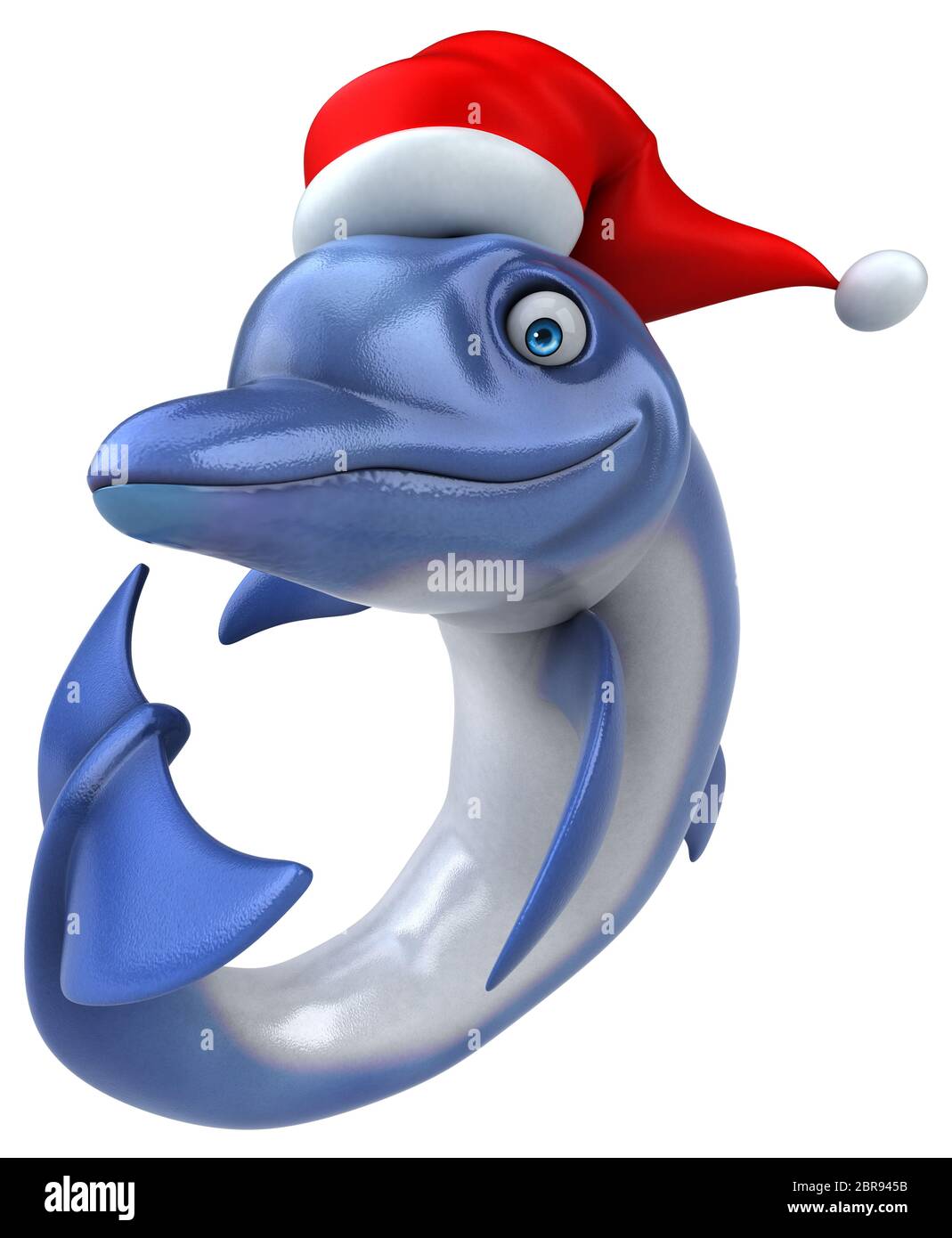 Fun Dolphin - 3D Illustration Stock Photo - Alamy