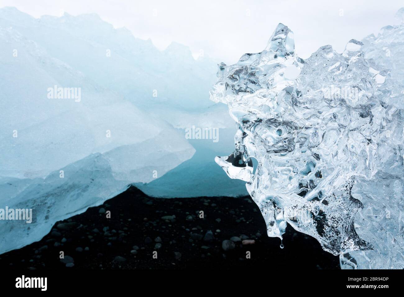 Ice formations background. ice close up. Iced wallpaper Stock Photo - Alamy