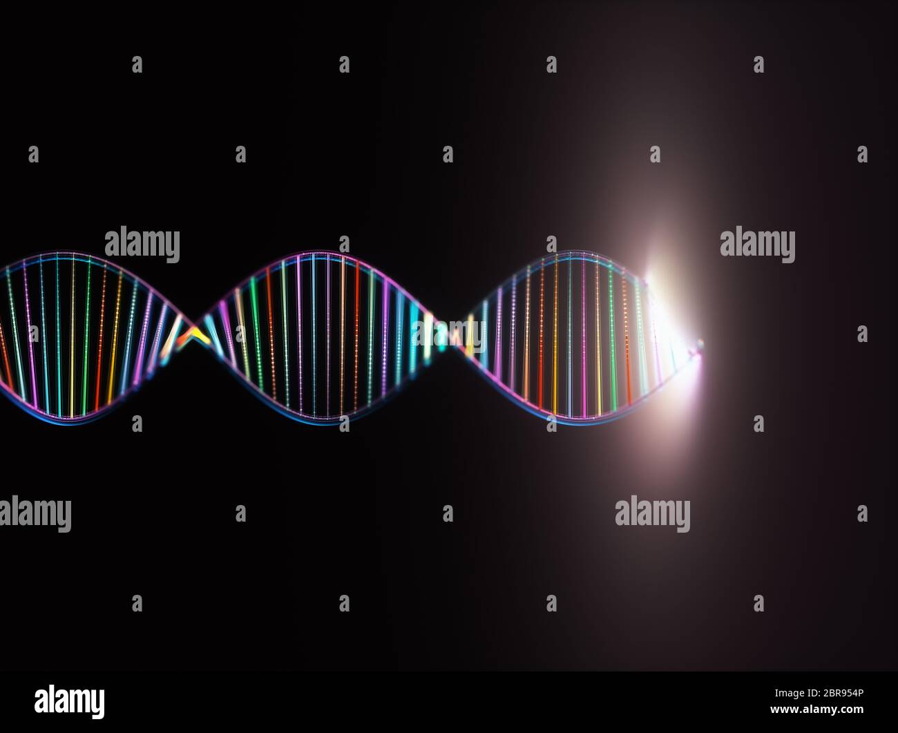 Image of genetic codes DNA. Concept image for use as background ...