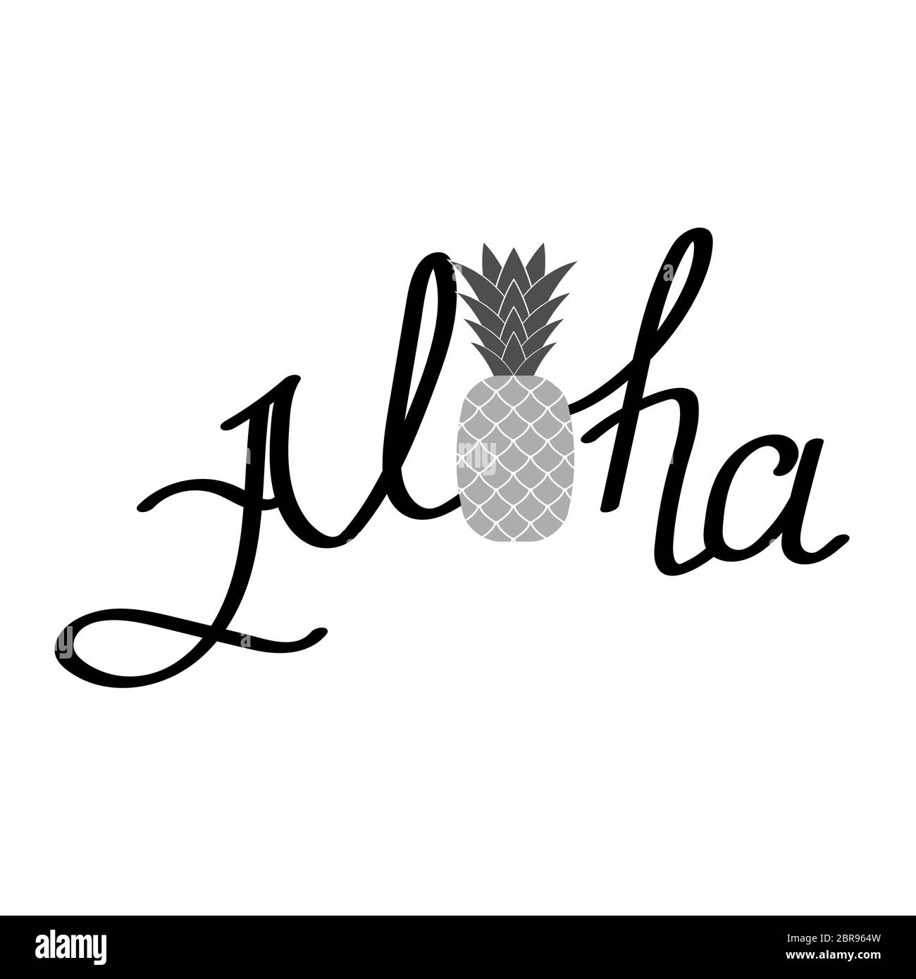 Vector illustration of aloha word hi-res stock photography and images ...