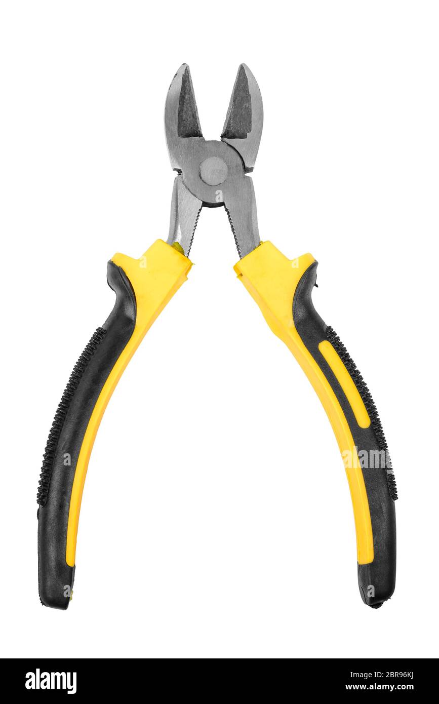 Side cutters isolated on white background with clipping path Stock ...