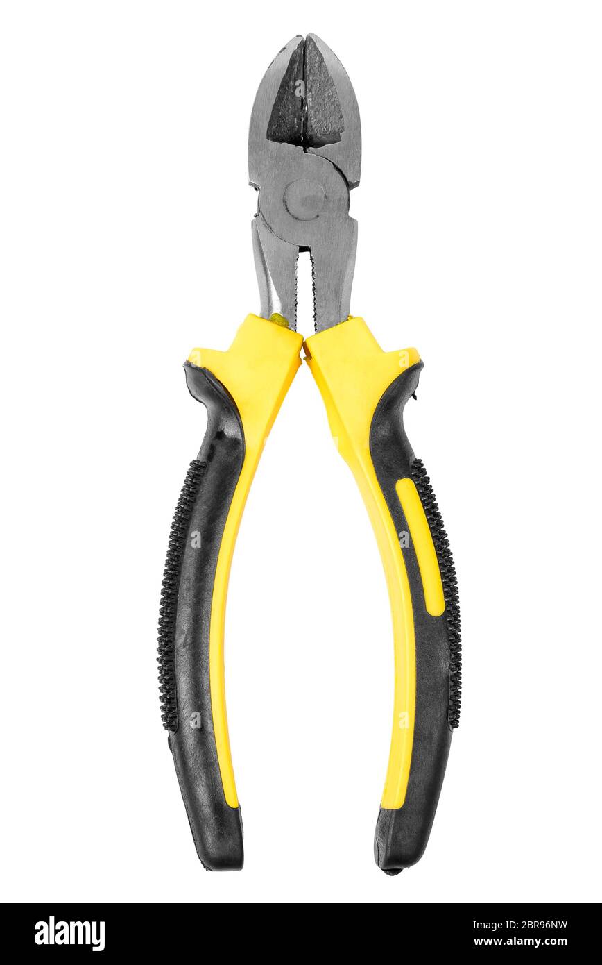 Side cutters isolated on white background with clipping path Stock ...