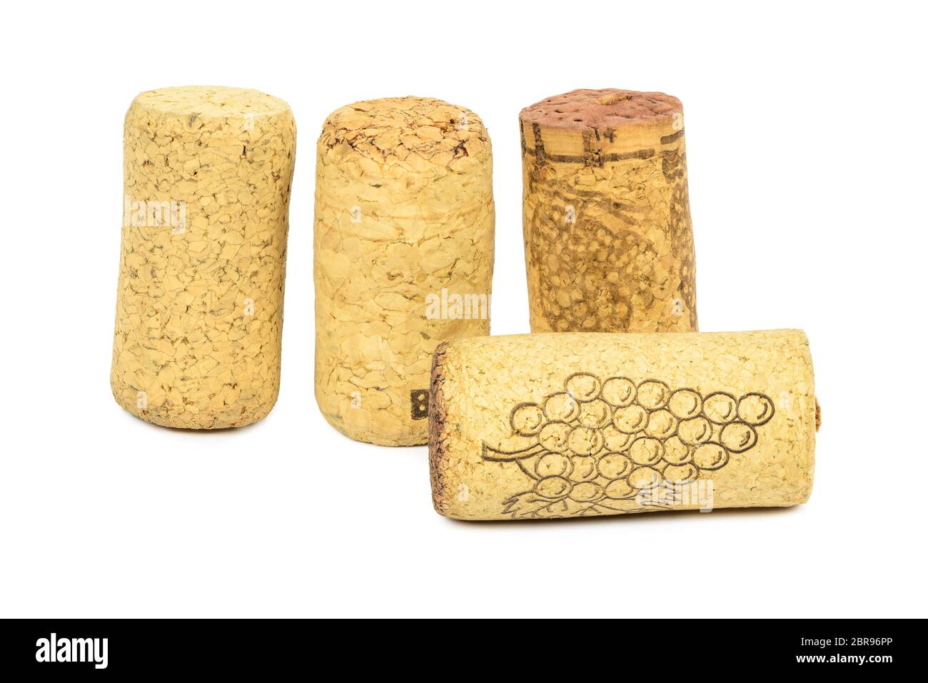 Wine corks isolated on white background with clipping path Stock Photo ...