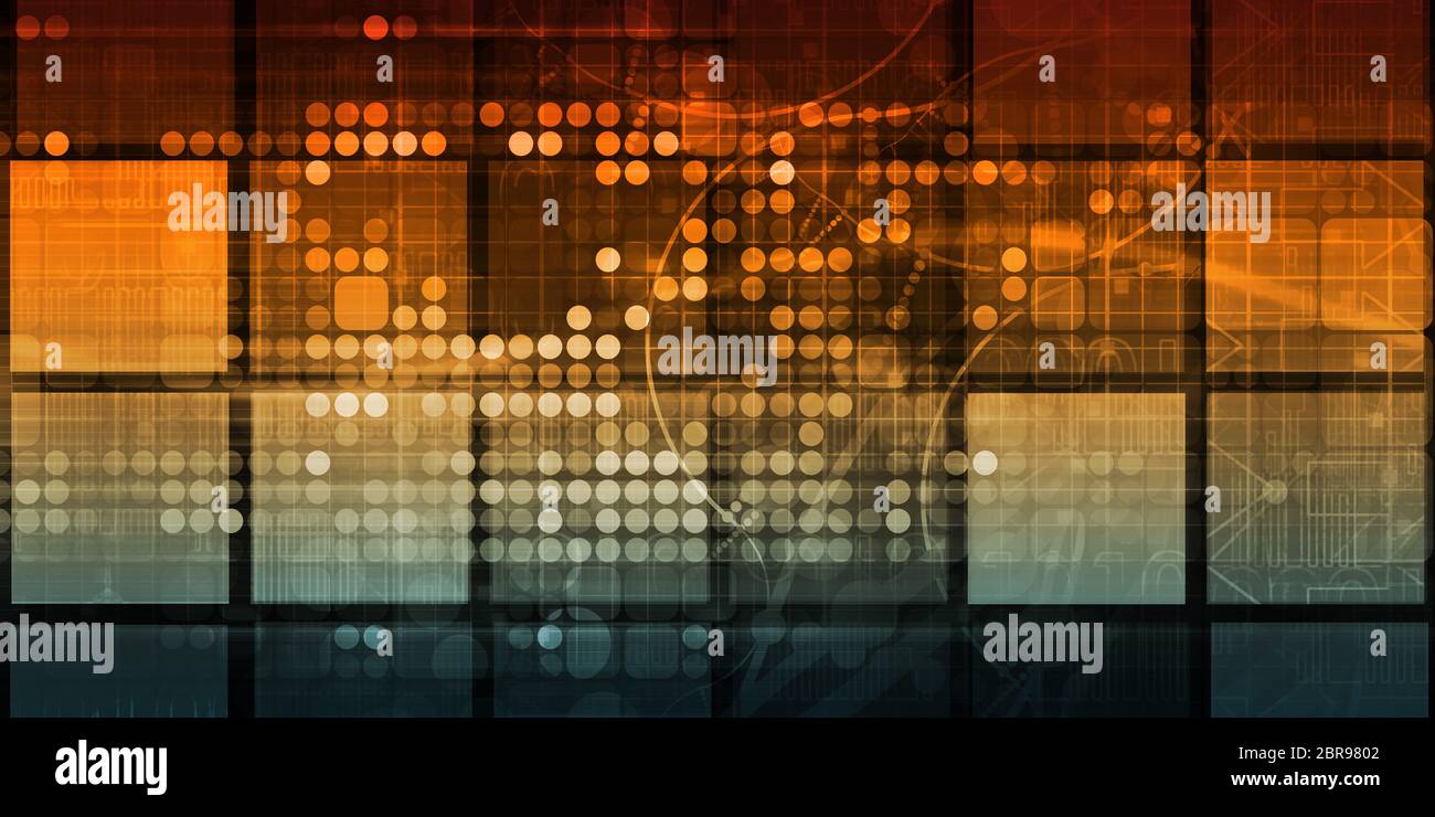 Technology Startup Background with Digital Concept Network Art Stock ...