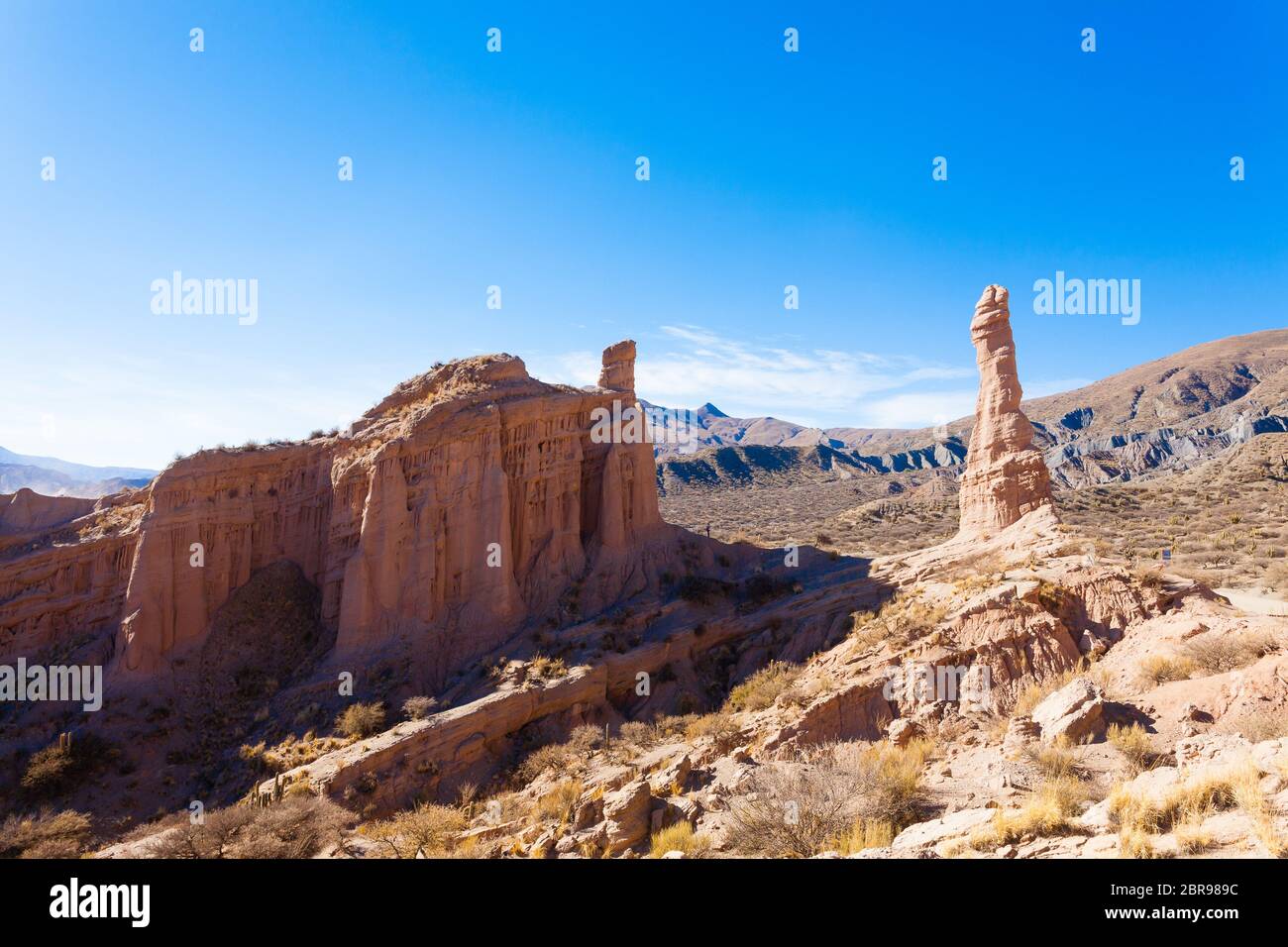 La Poronga rock formation,Bolivia.Quebrada de Palmira,Tupiza Stock ...