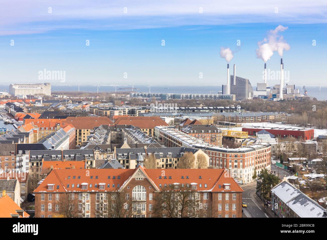 Aerial view of Copenhagen cityscape downtown Stock Photo - Alamy