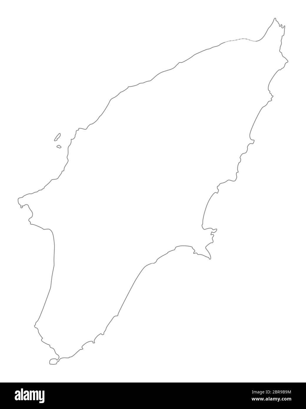 Map of Rhodes Stock Photo - Alamy