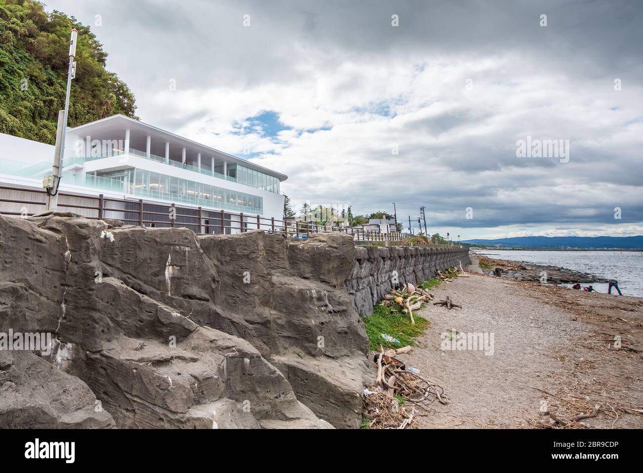 Amaharashi coast is a southwestern coast of Toyama Bay Stock Photo - Alamy