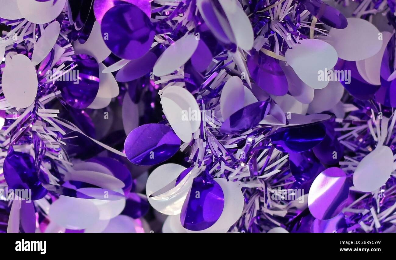 Purple party decoration pattern background with shiny circles and ...