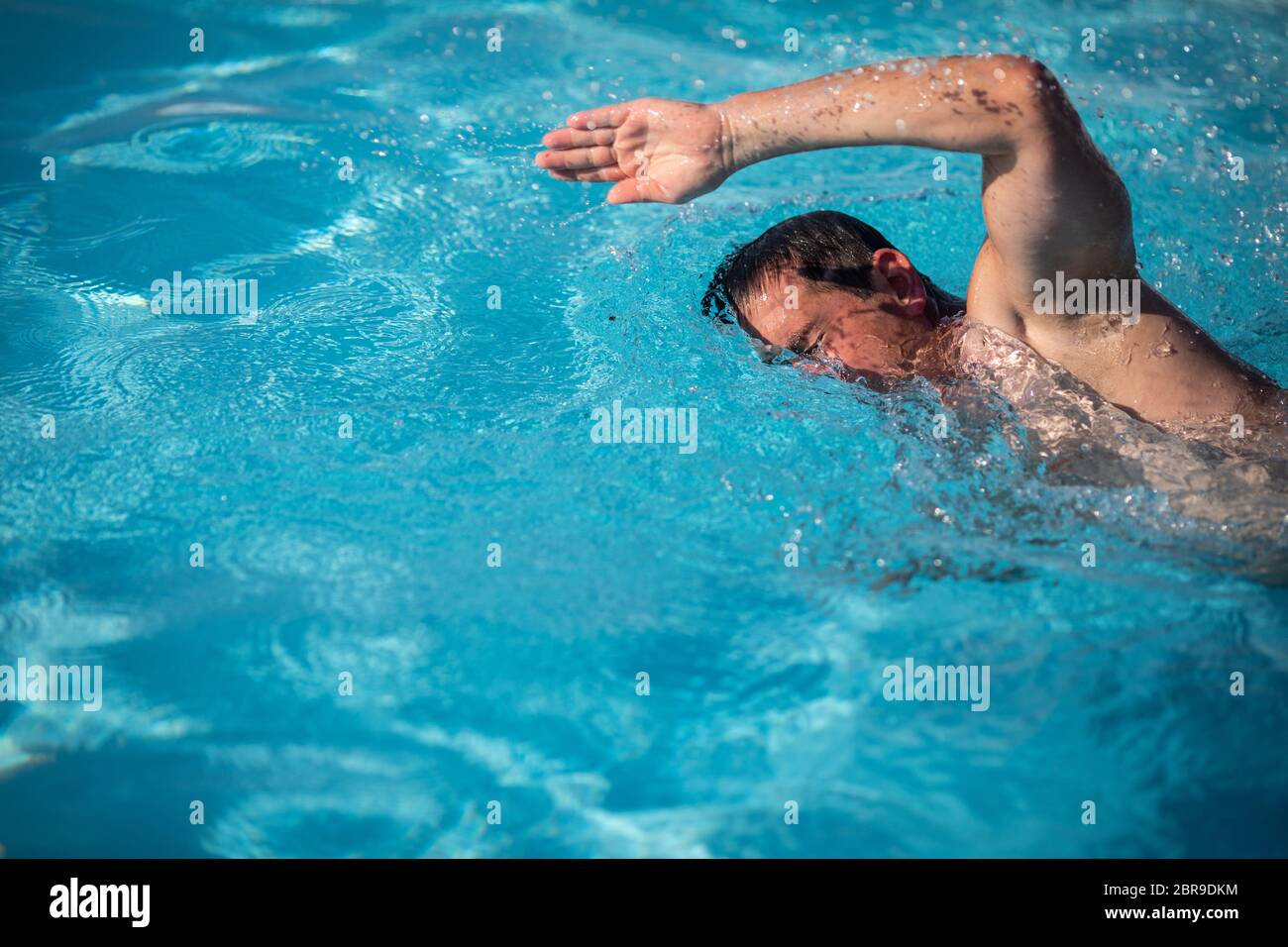 Swimmer front crawl hi-res stock photography and images - Alamy