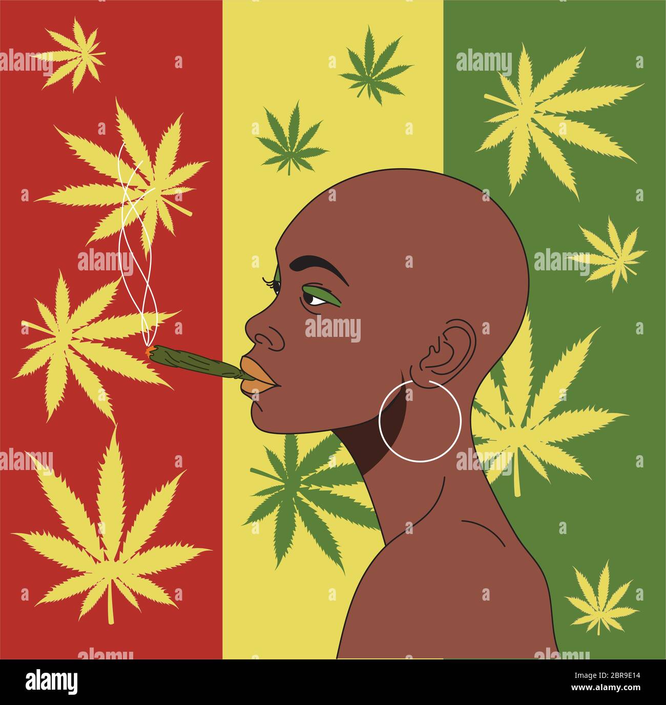 Beautiful african american girl cute Stock Vector Images - Alamy