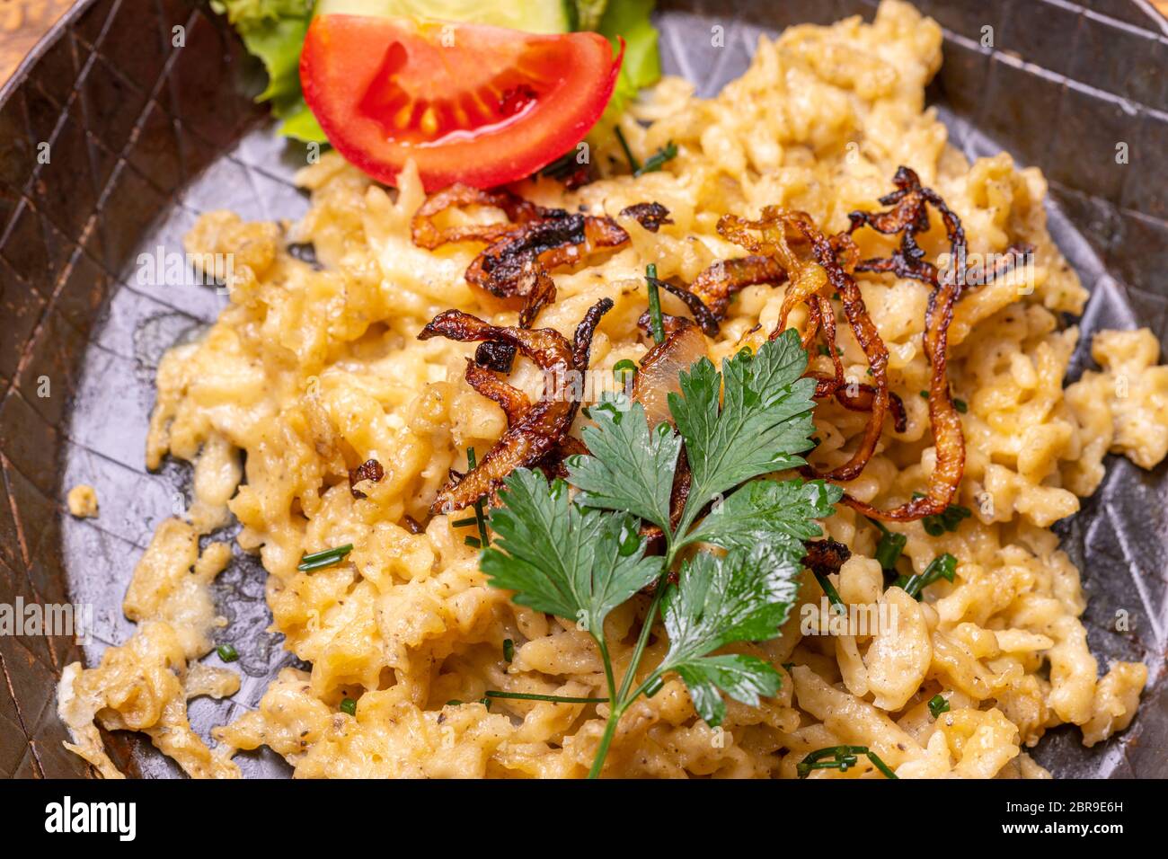 Bavarian spaetzle in pan hi-res stock photography and images - Alamy