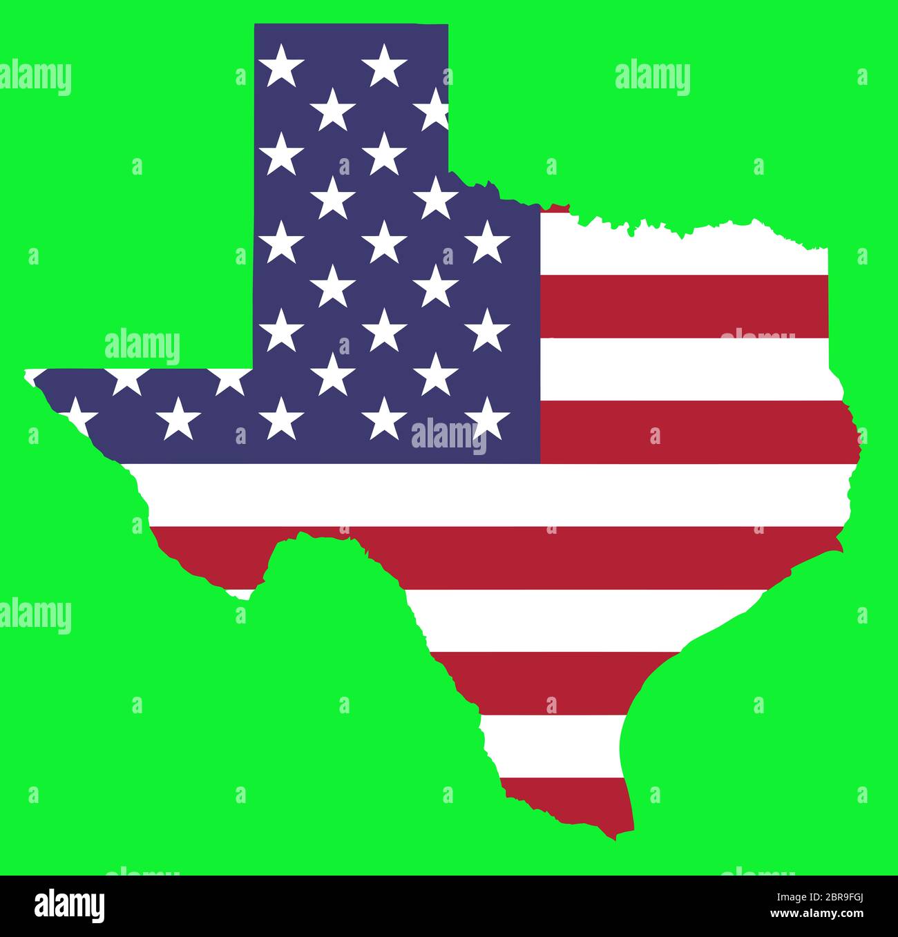 texas state usa country flag illustration green background Stock Photo ...