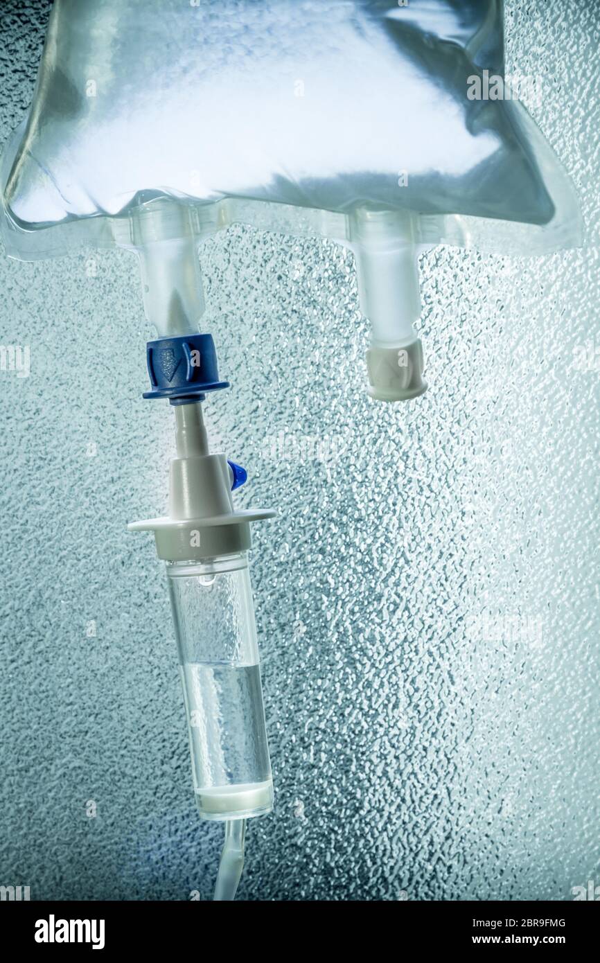 Intravenous infusion drip equipment in hospital Stock Photo - Alamy