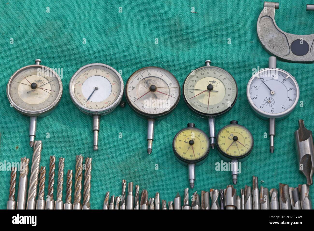 Precise Pressure Measurement Gauges Instruments Equipment Stock Photo ...
