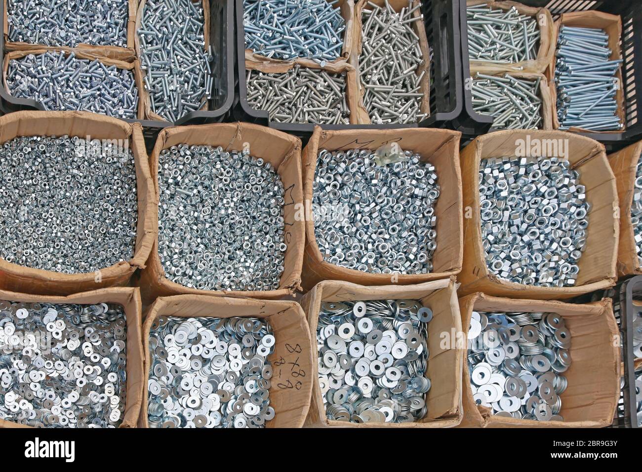 Various bolts nuts washers hi-res stock photography and images - Alamy
