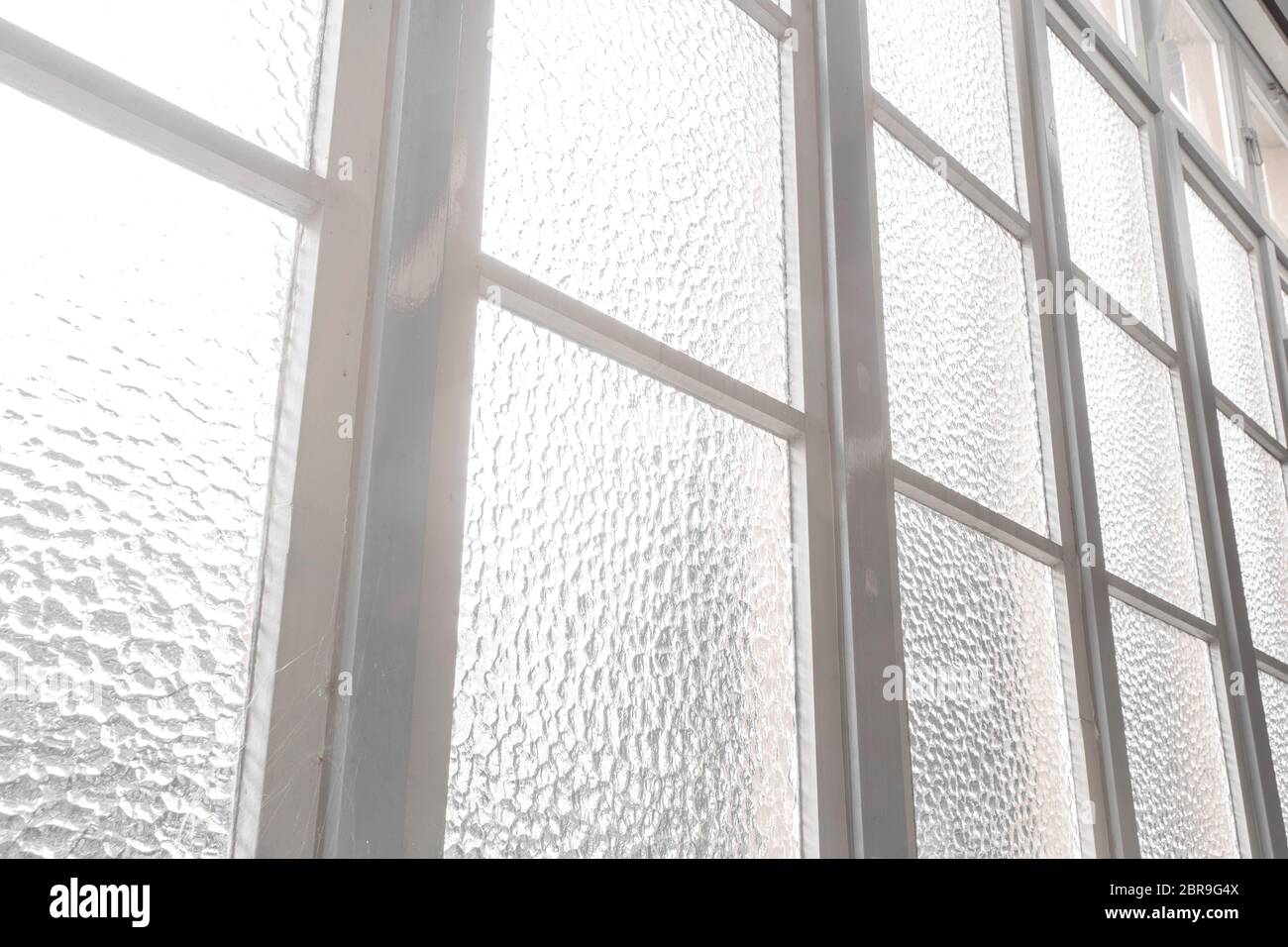 Close-up of window wall, high window modern building light Stock Photo ...