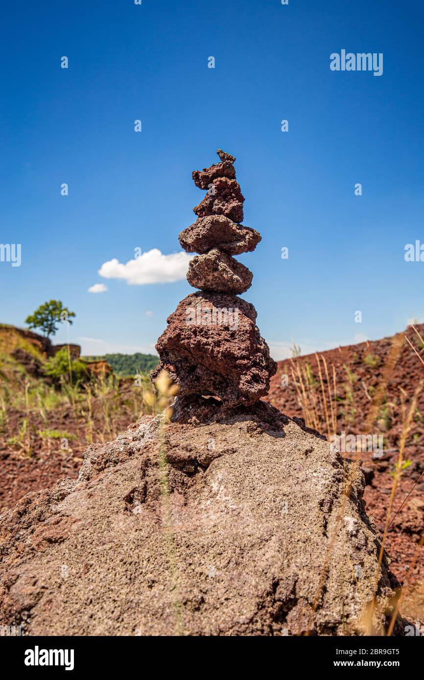 Slag formed from oxides, silicates and ash Stock Photo - Alamy