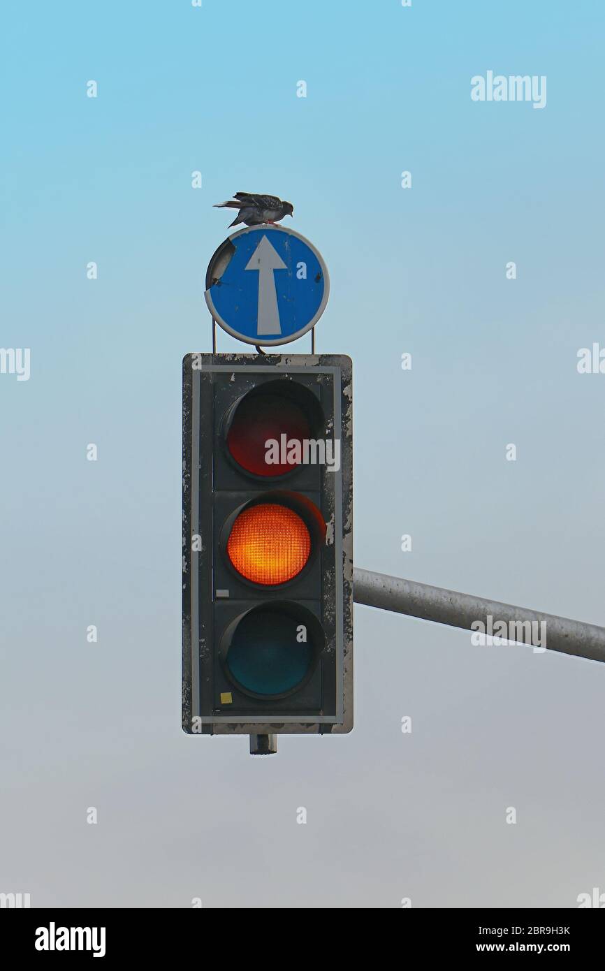 Faded red traffic sign hi-res stock photography and images - Alamy