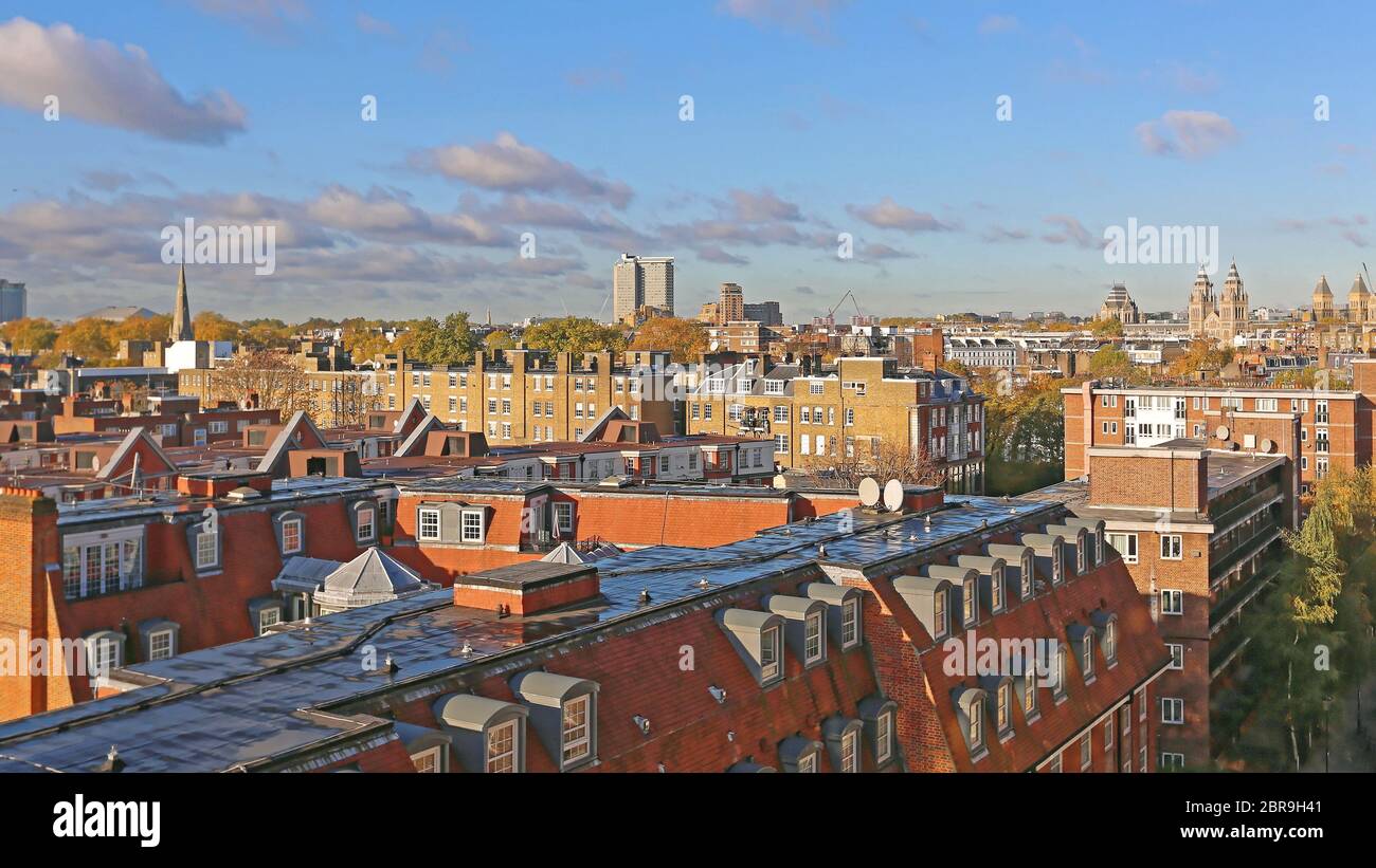 View Over South Kensington Rooftops in London UK Stock Photo - Alamy