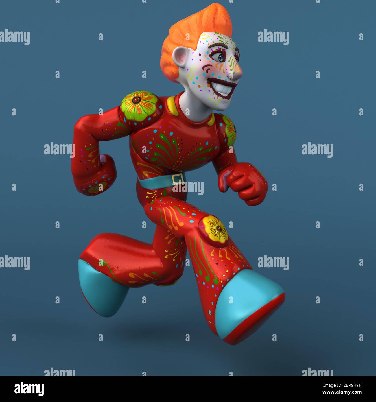 Mexican hero - 3D Illustration Stock Photo - Alamy