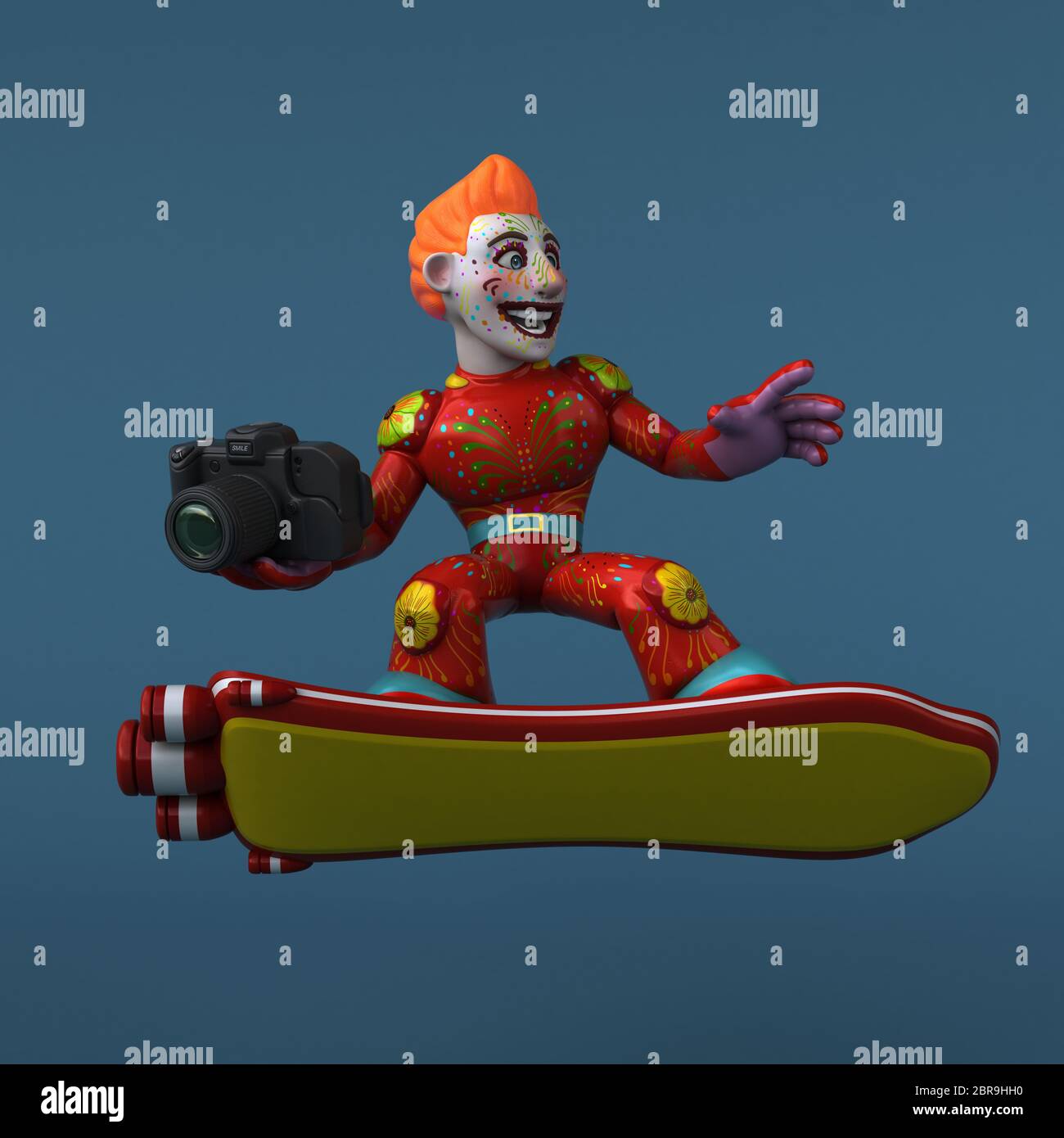 Mexican hero - 3D Illustration Stock Photo - Alamy