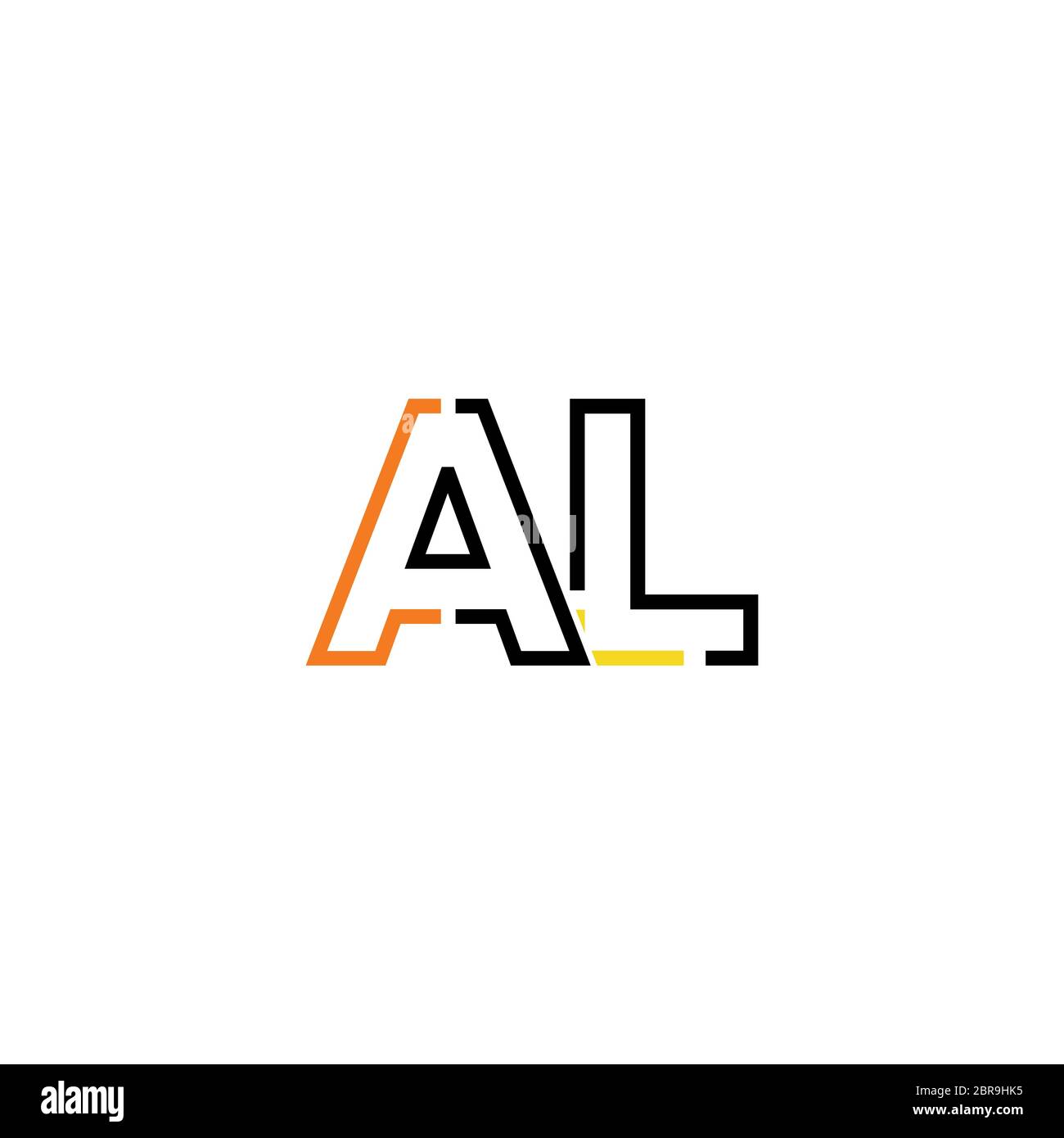 Al logo design Stock Vector Images - Alamy