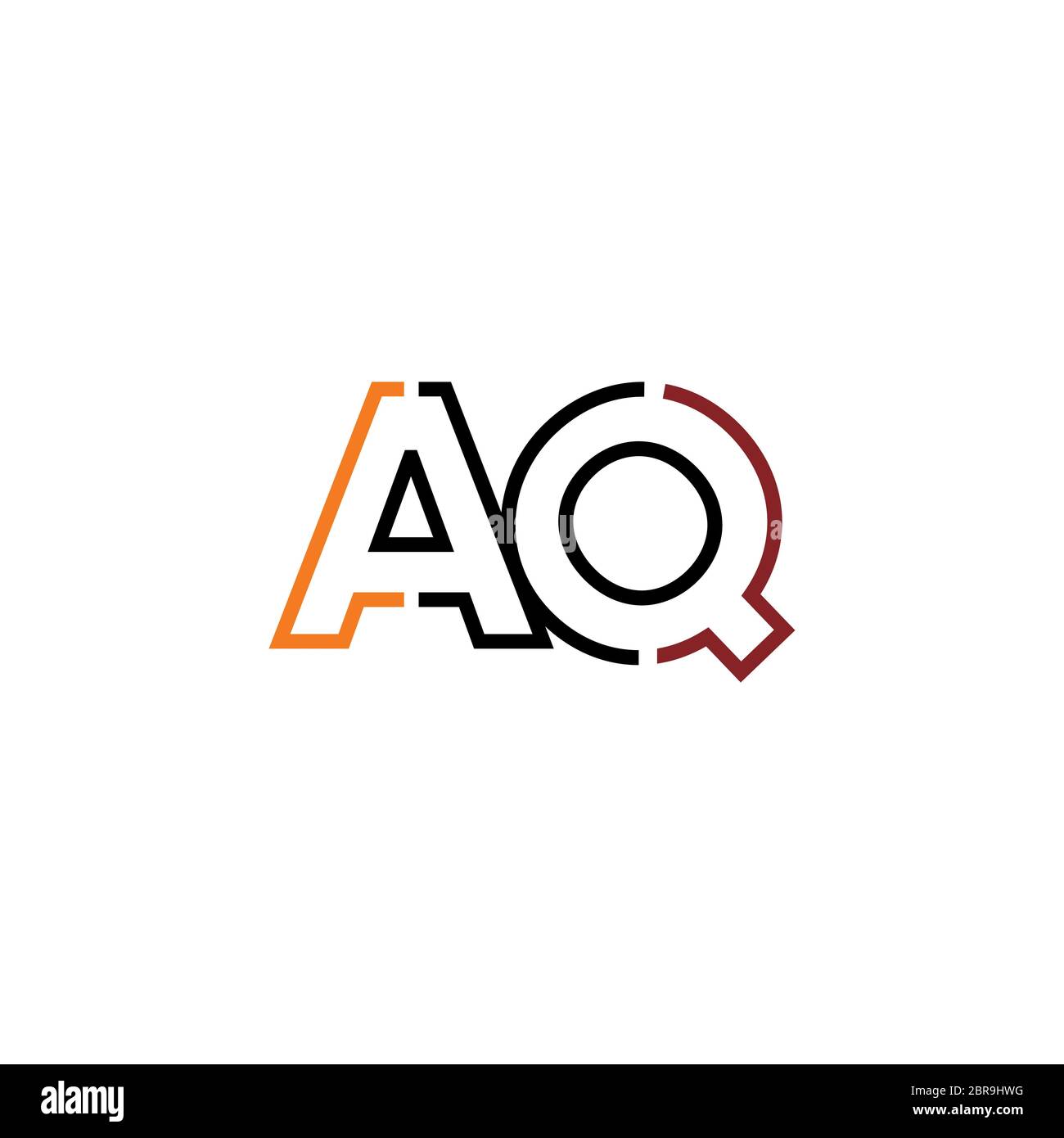 Aq logo design Cut Out Stock Images & Pictures - Alamy