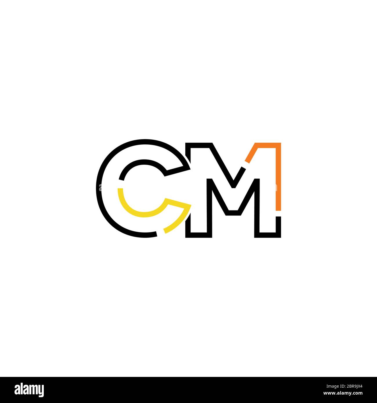 Cm letter design hi-res stock photography and images - Alamy