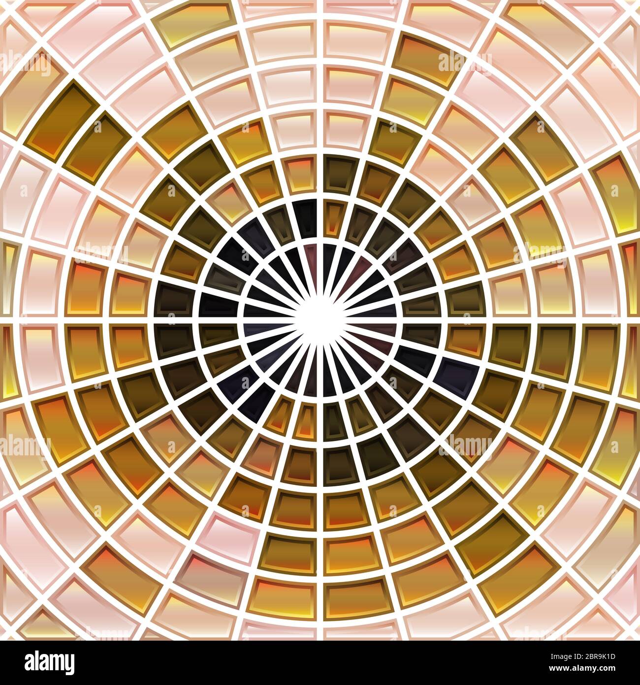 abstract stained-glass mosaic background - brown and beige Stock Photo ...