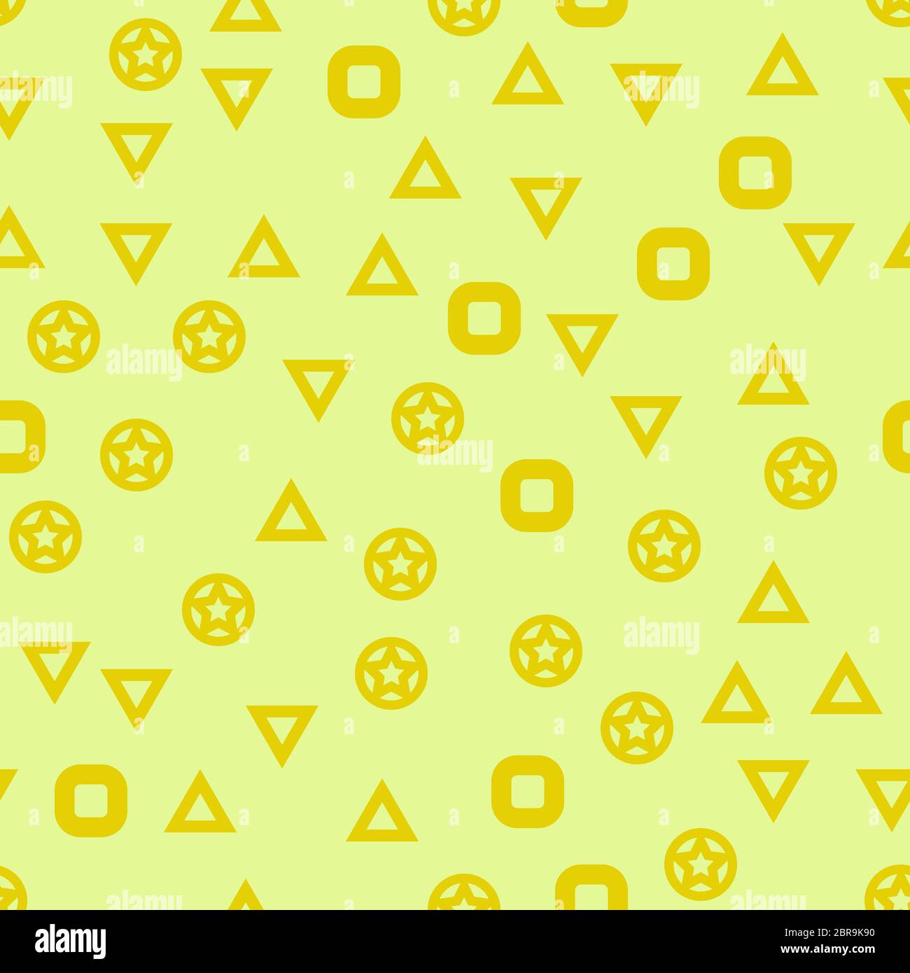 seamless pattern - yellow chaotic elements on light background Stock ...