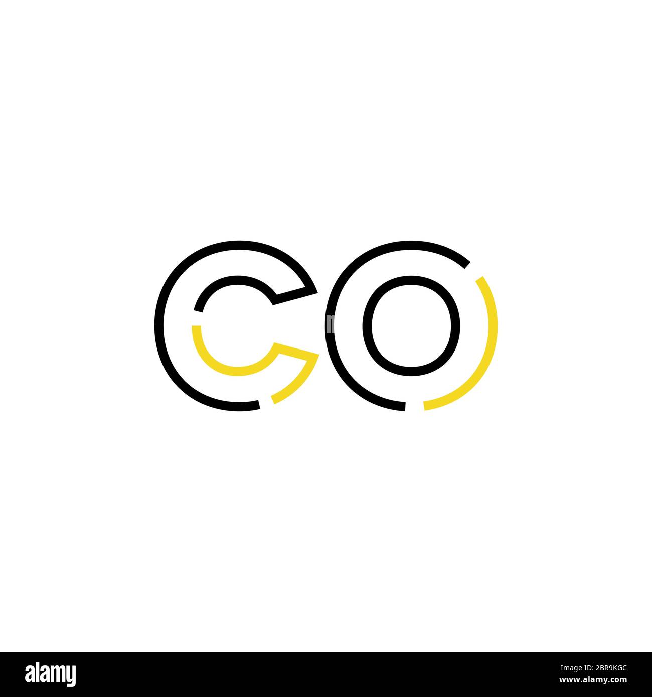 Co alphabet Stock Vector Images - Alamy