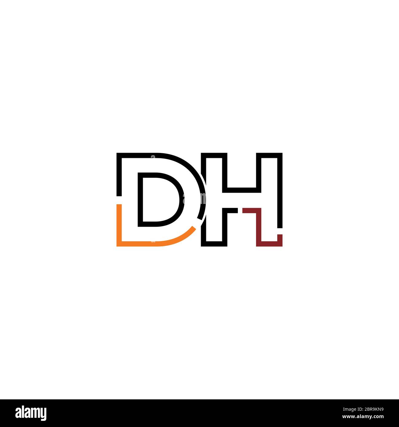 Letter dh logo hi-res stock photography and images - Alamy