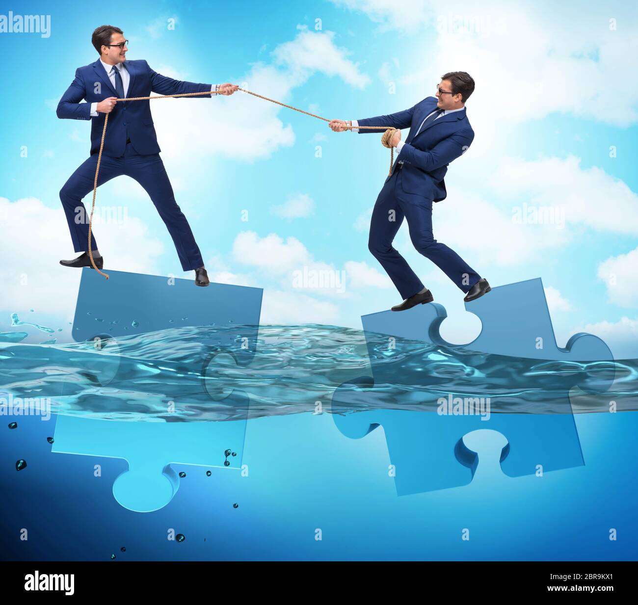 The business concept of teamwork and competition Stock Photo - Alamy