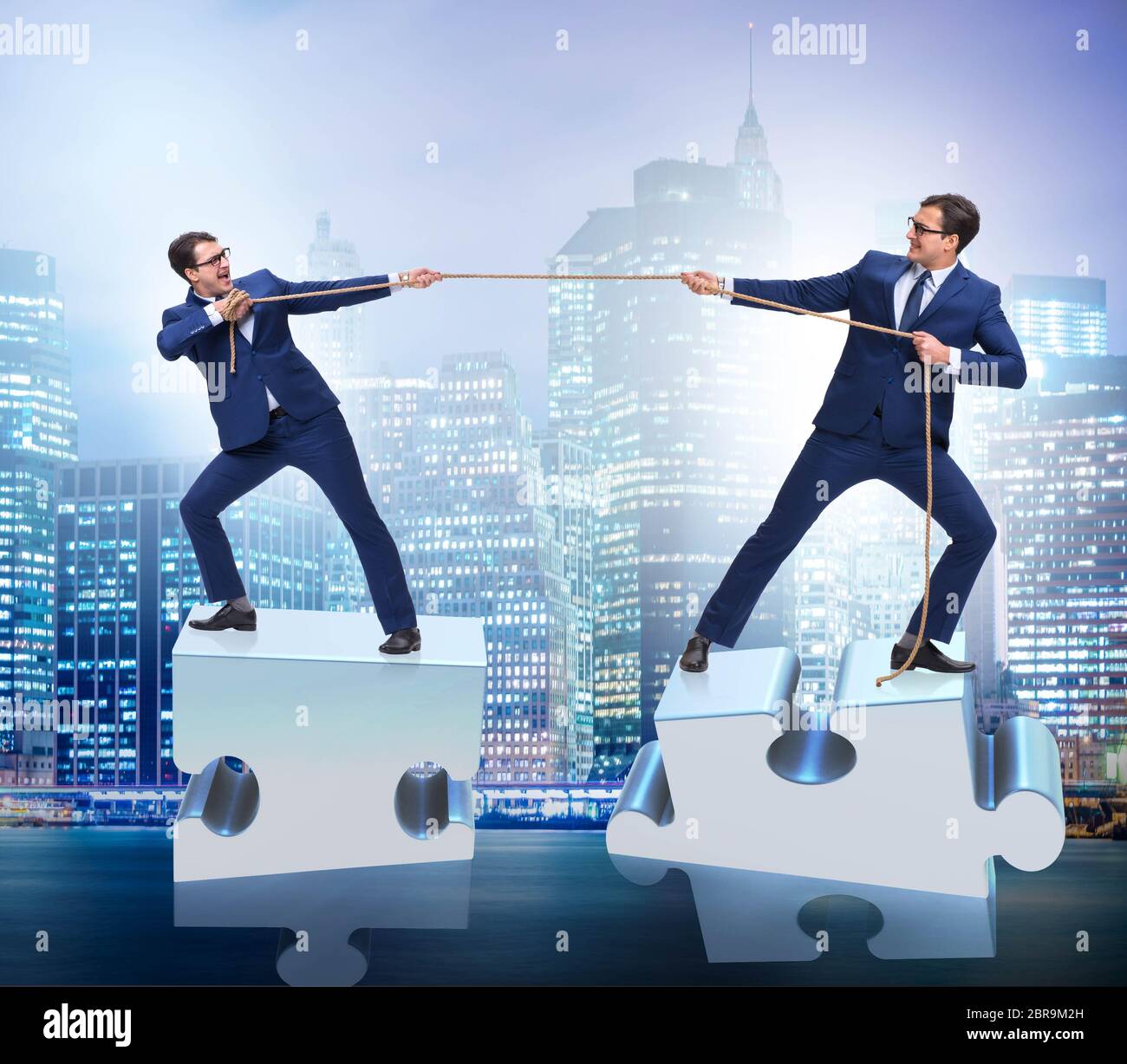 The business concept of teamwork and competition Stock Photo - Alamy