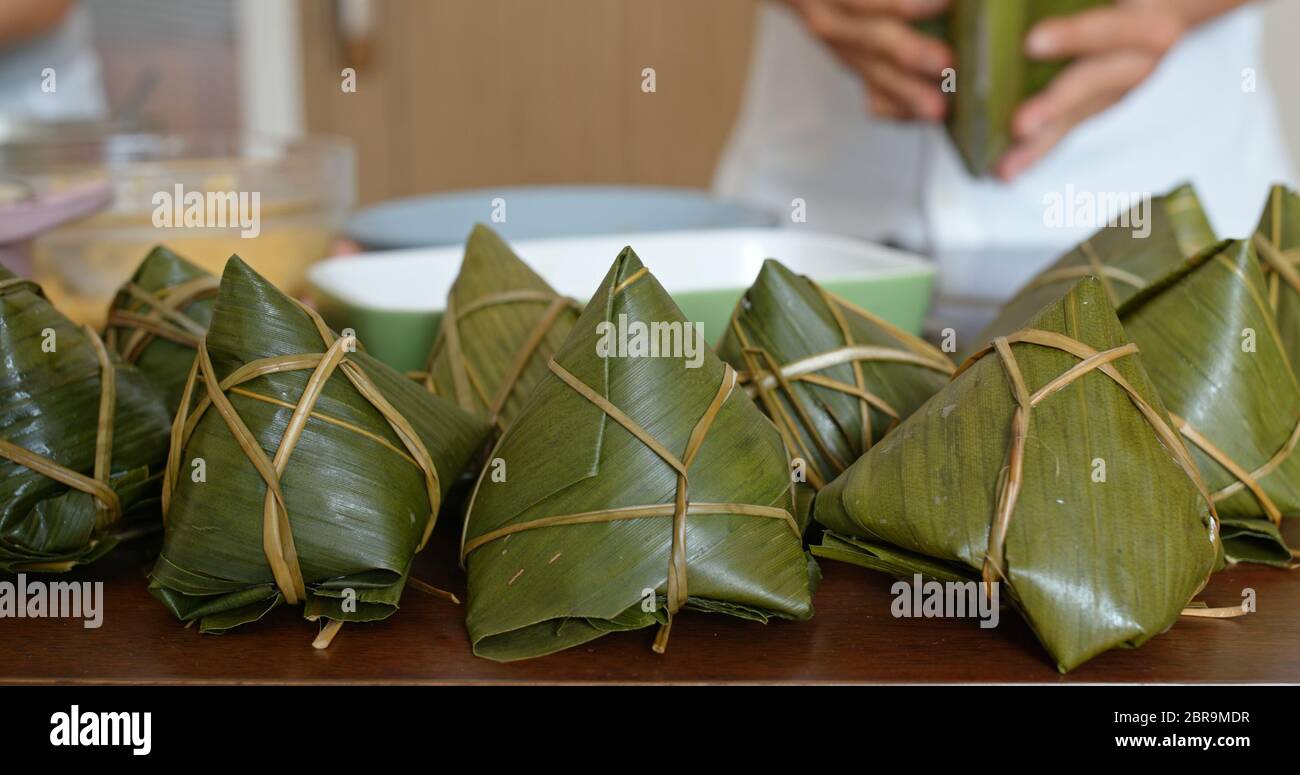 Traditional Rice dumpling for dragon boat festival Stock Photo - Alamy
