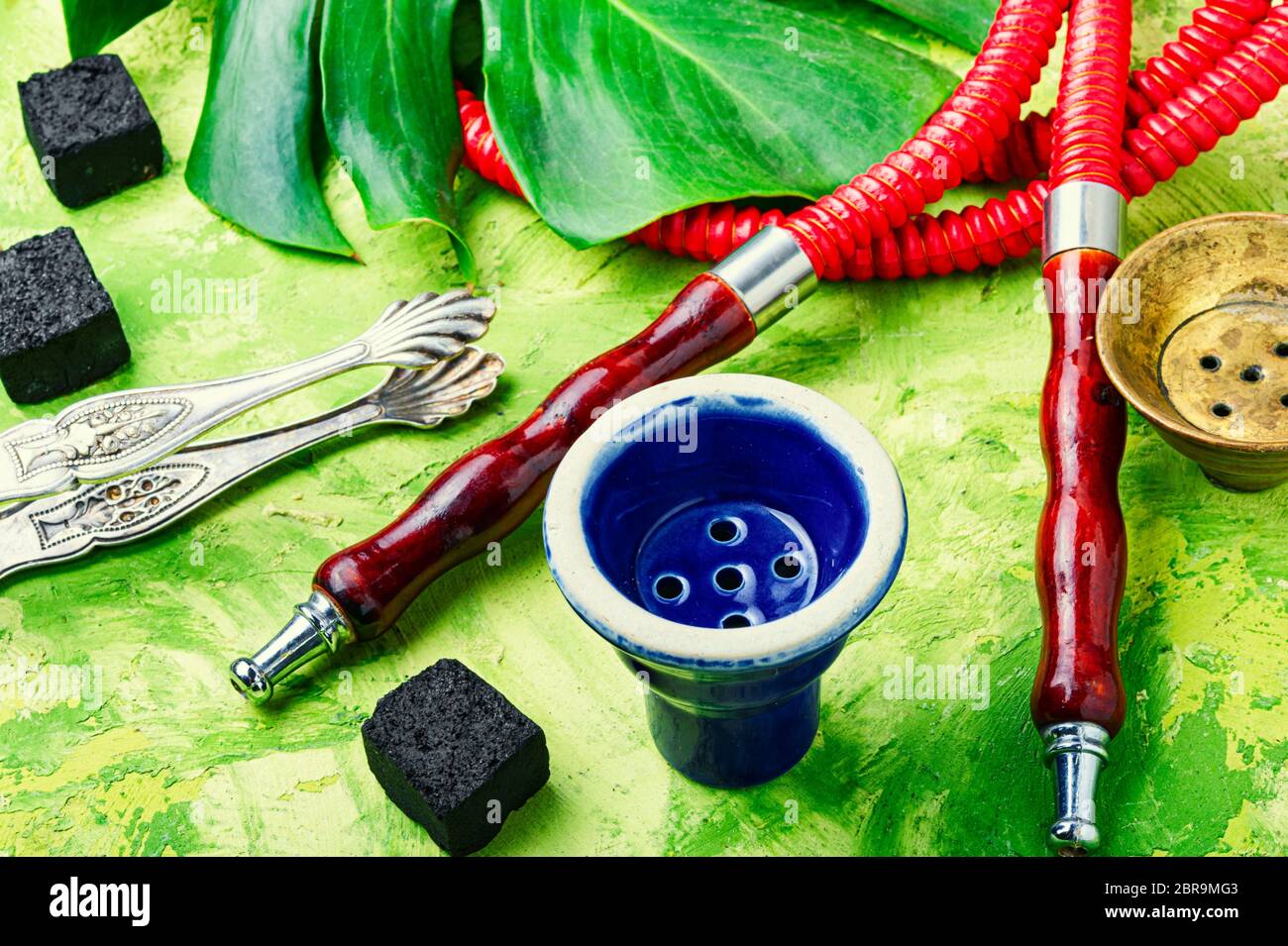 Details of the eastern kalian.Hookah with tropical flavor.Smoking ...