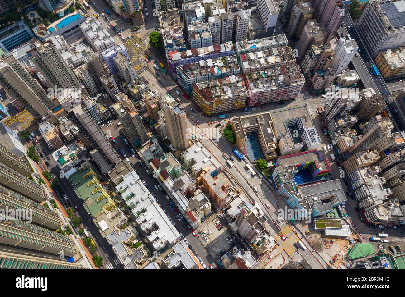To kwa Wan, Hong Kong 17 May 2019: Aerial view of Hong Kong city Stock ...