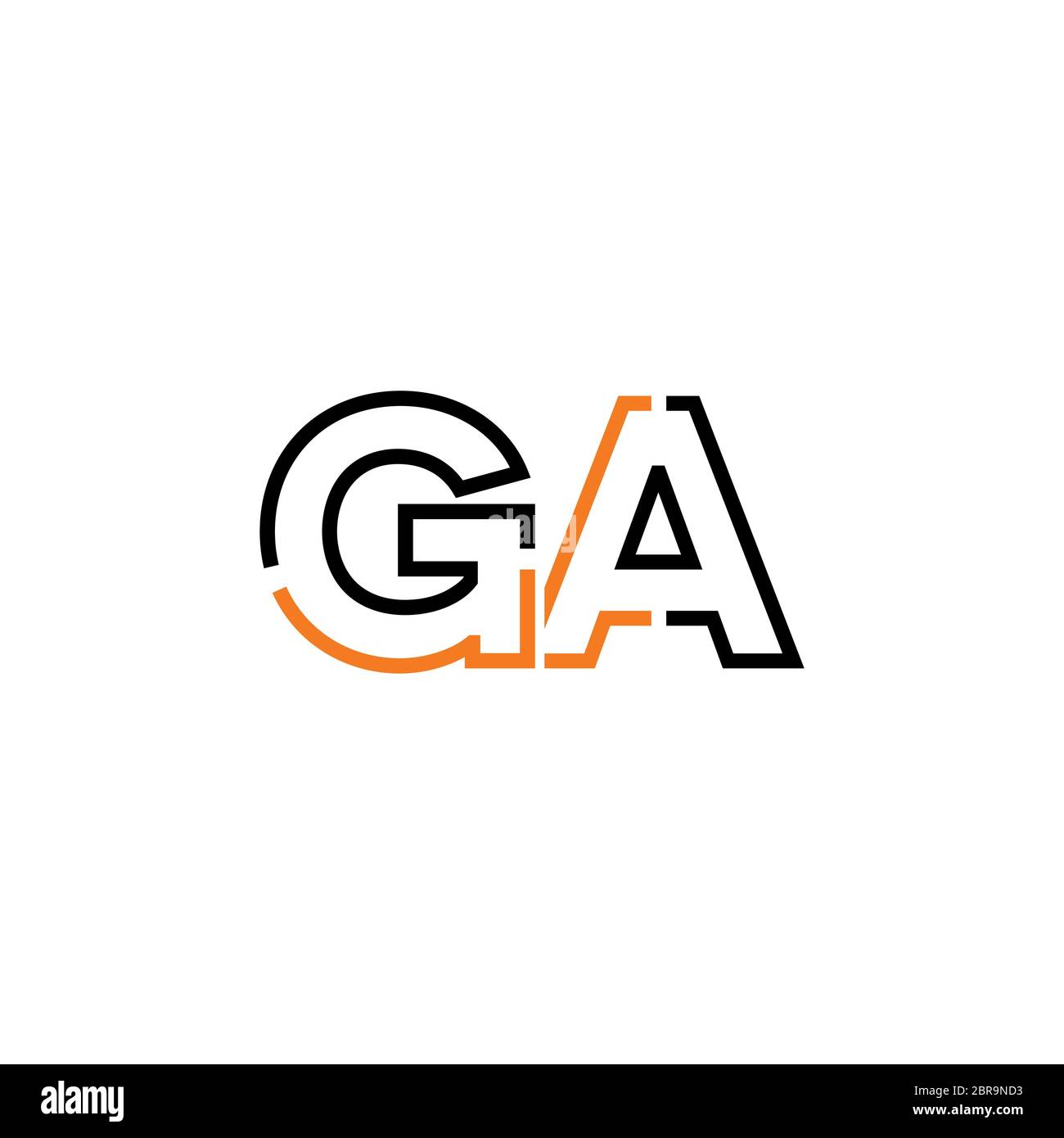 Letter ga logo hi-res stock photography and images - Alamy